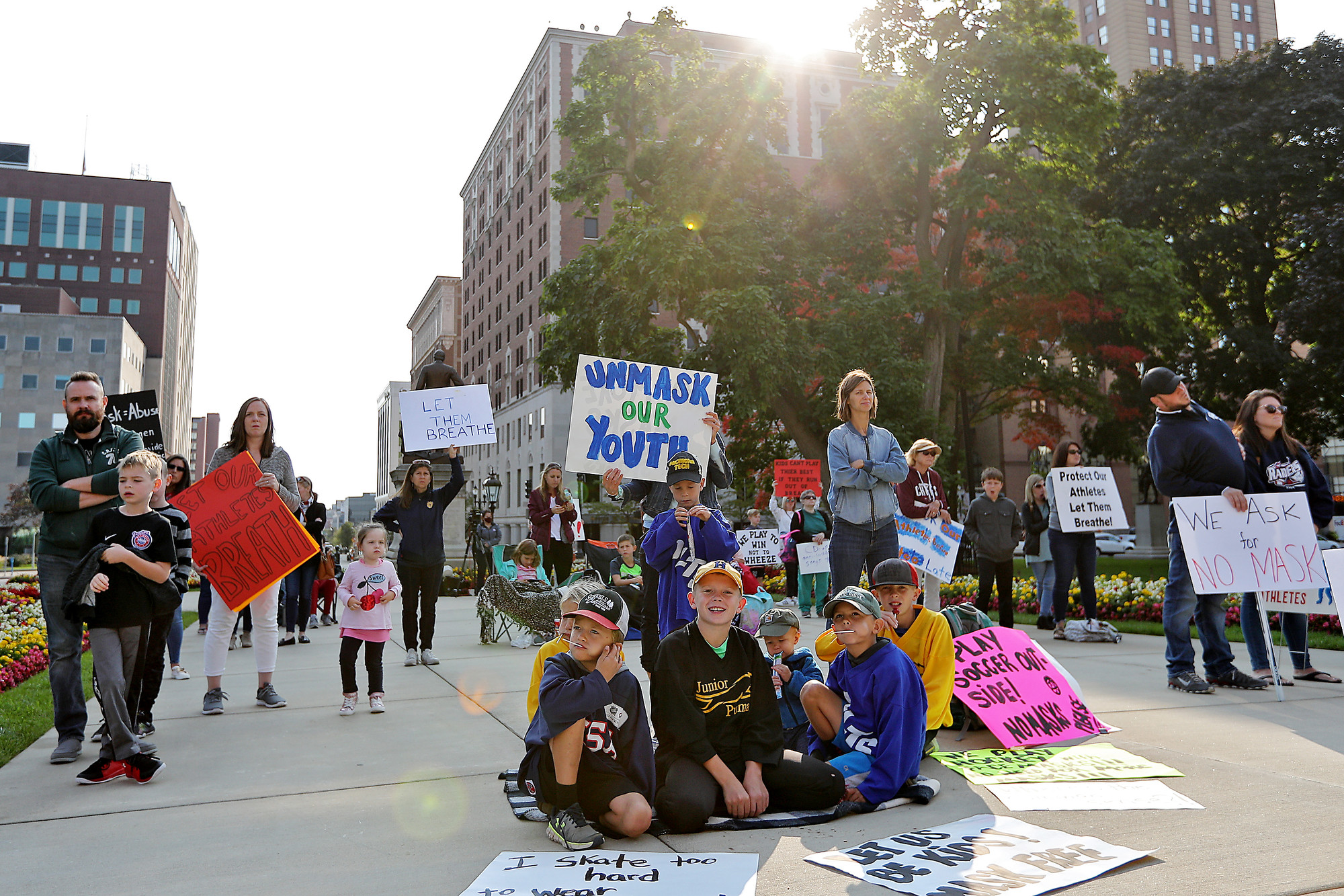Un-mask youth sports protest – September 23, 2020 - mlive.com