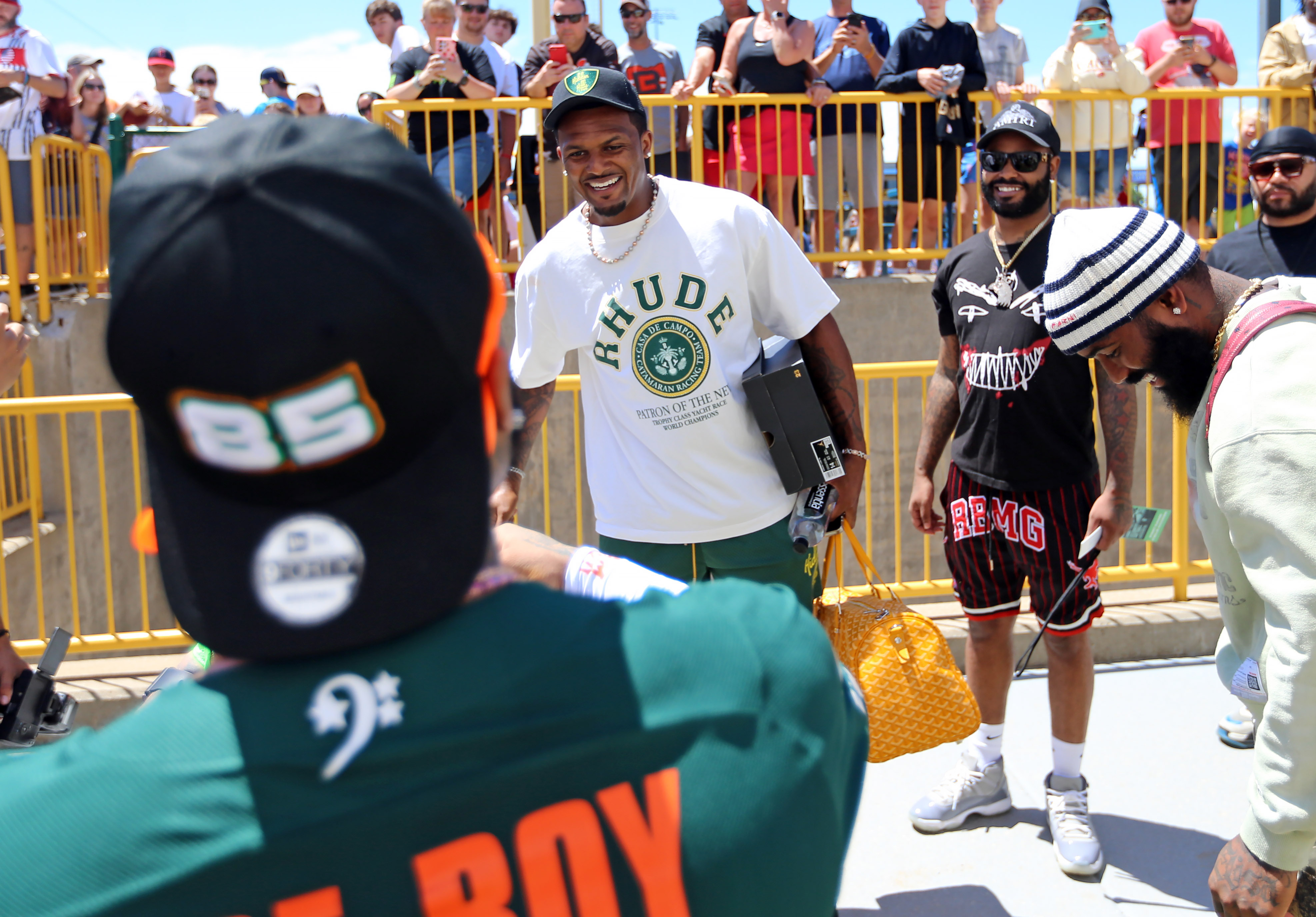 David Njoku celebrity softball game, June 8, 2024 - cleveland.com