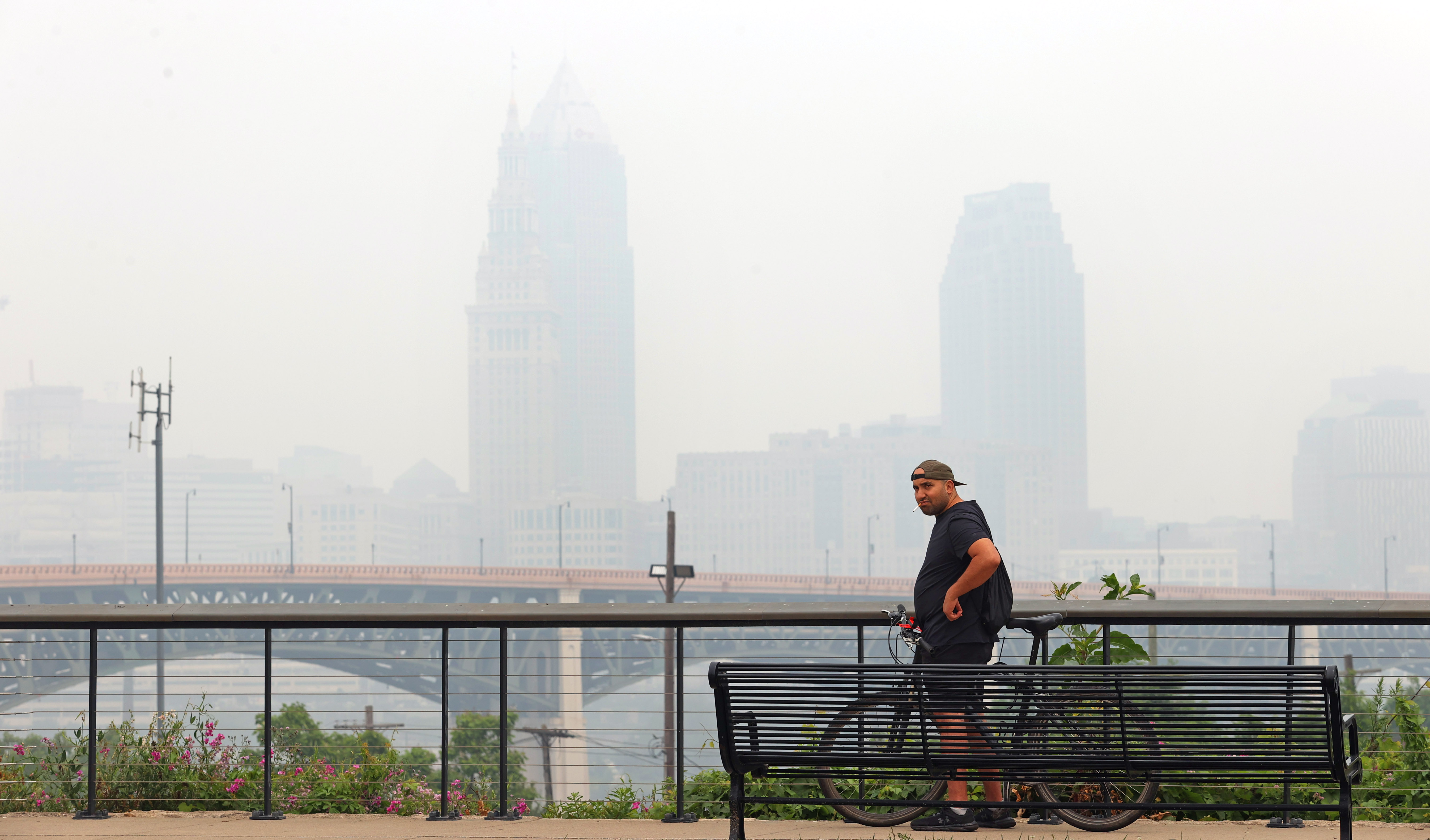 Smoke from Canadian wildfires covers Northeast Ohio, June 28, 2023 ...