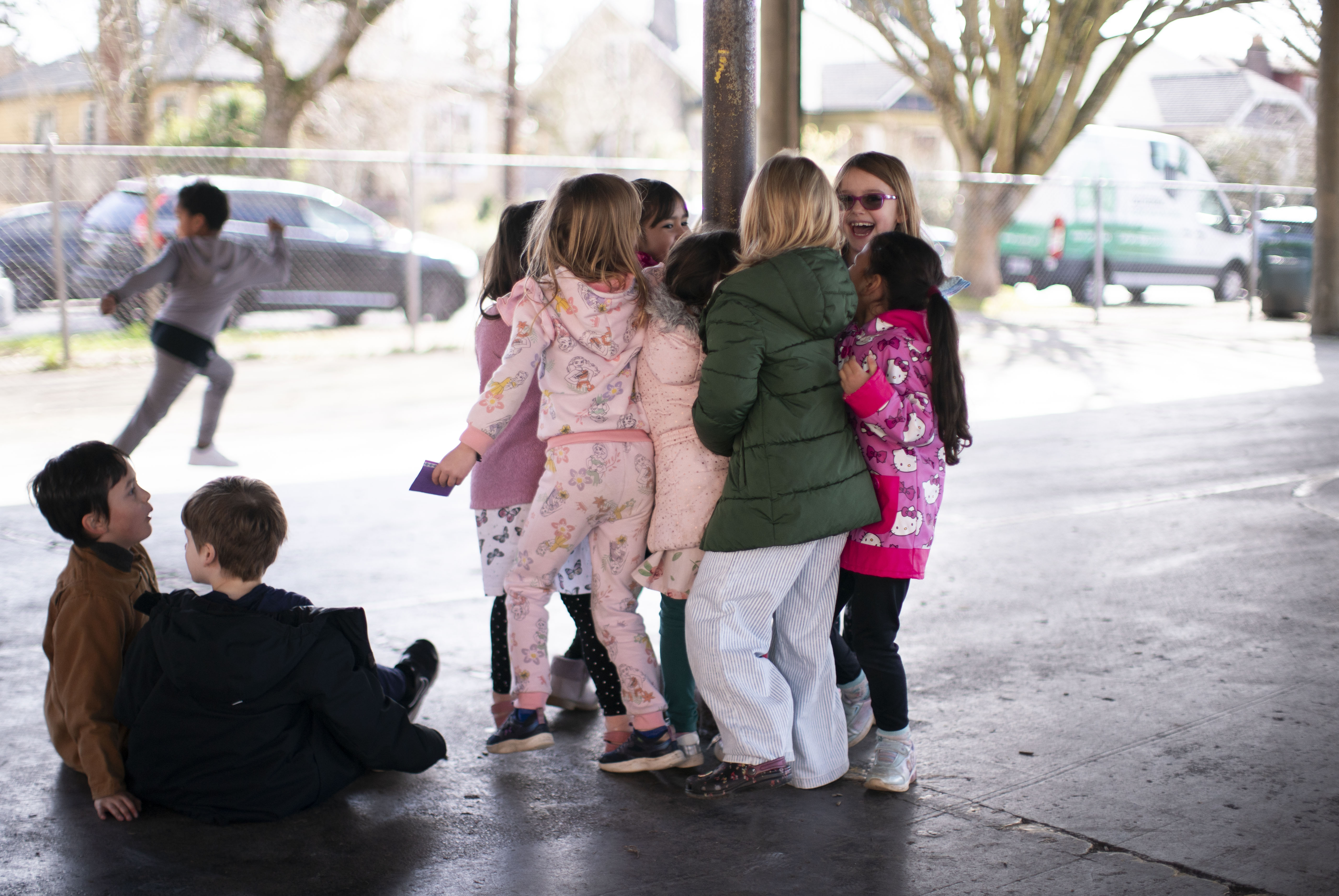 Outdoor dance party at Sabin Elementary School in Northeast Portland ...