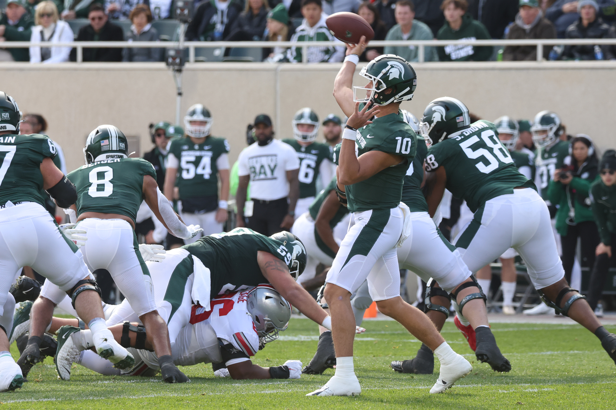 Ohio State Buckeyes at Michigan State Spartans, October 8, 2022 ...