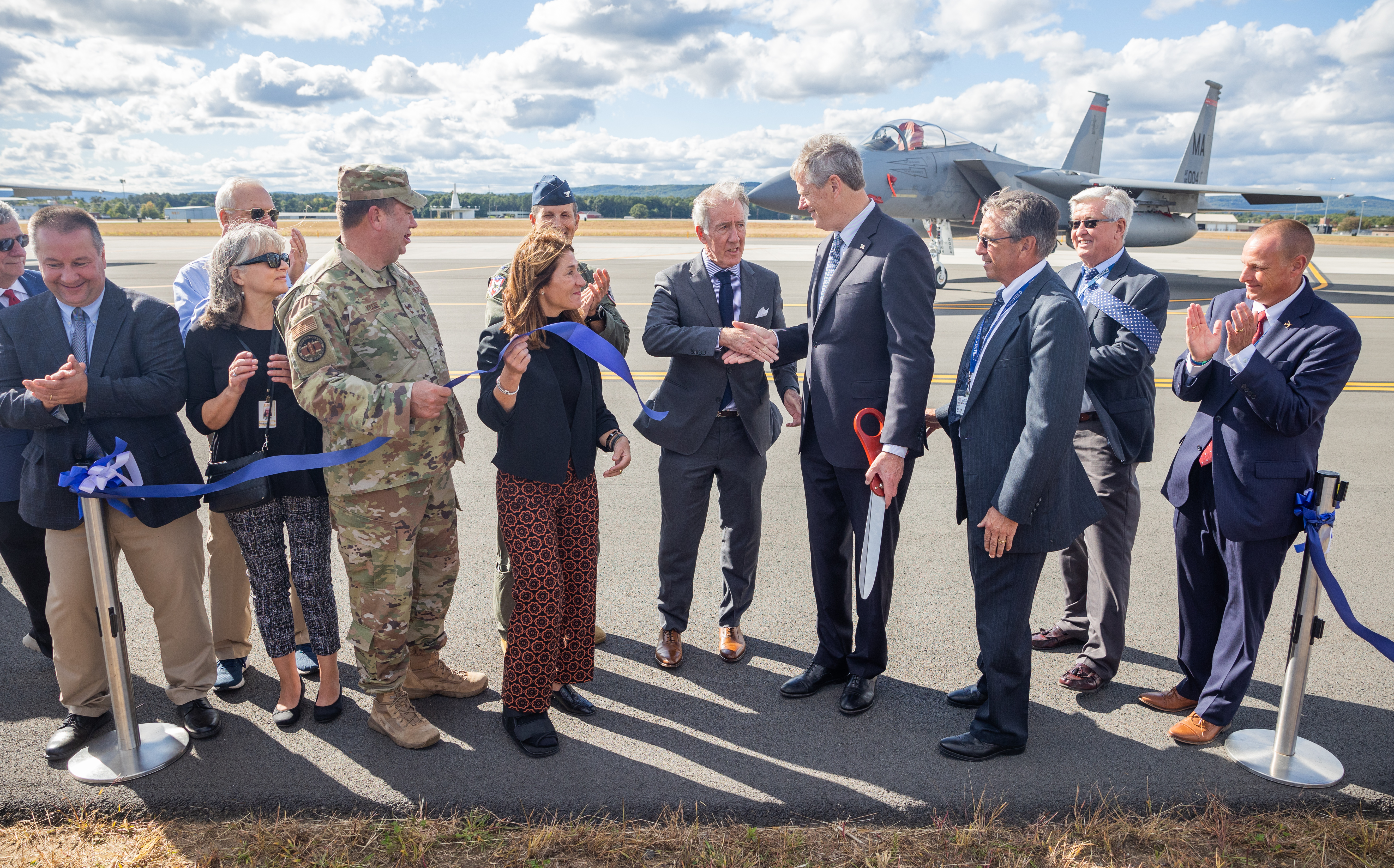 Barnes Air National Guard Base new gate groundbreaking and taxiway ...
