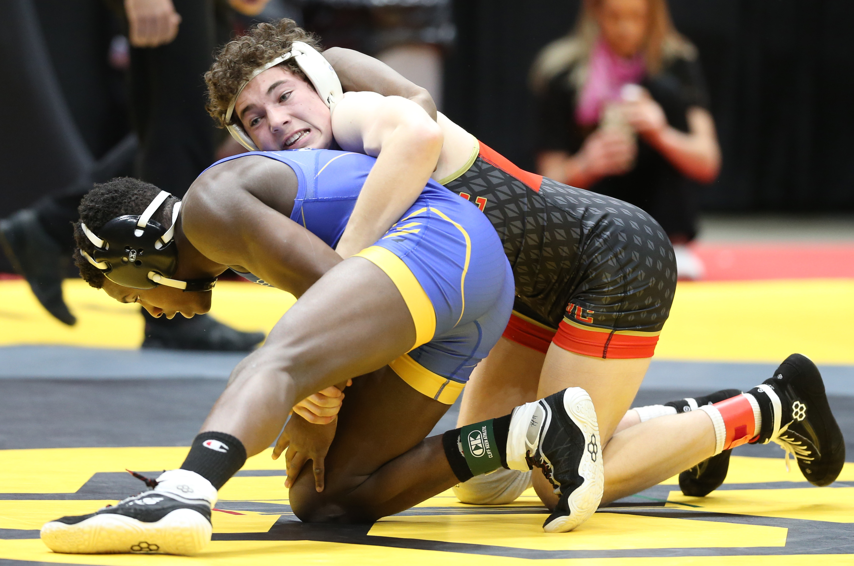 D2 state high school wrestling tournament round one, March 10, 2023 ...