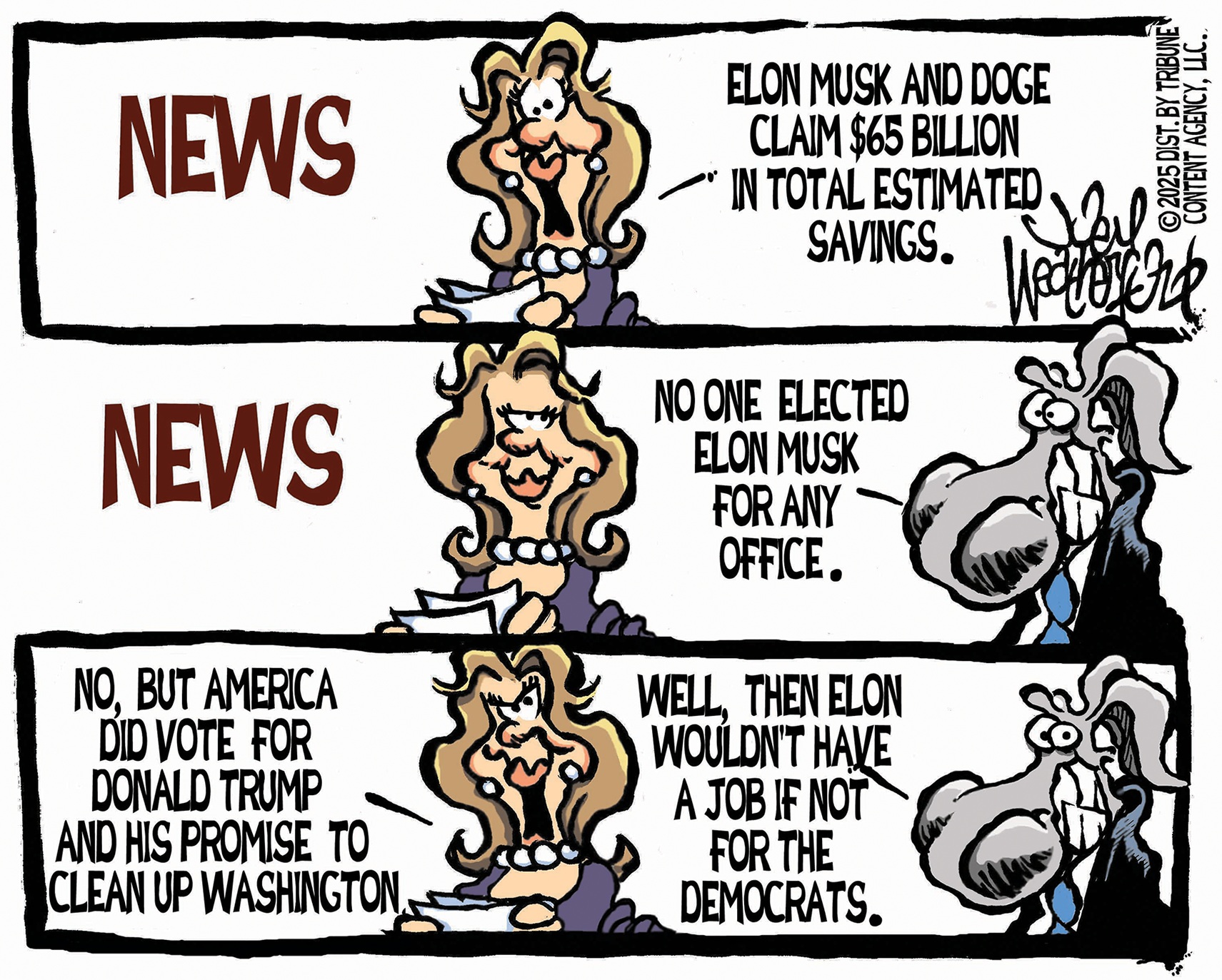 Editorial cartoons for March 9, 2025 - oregonlive.com