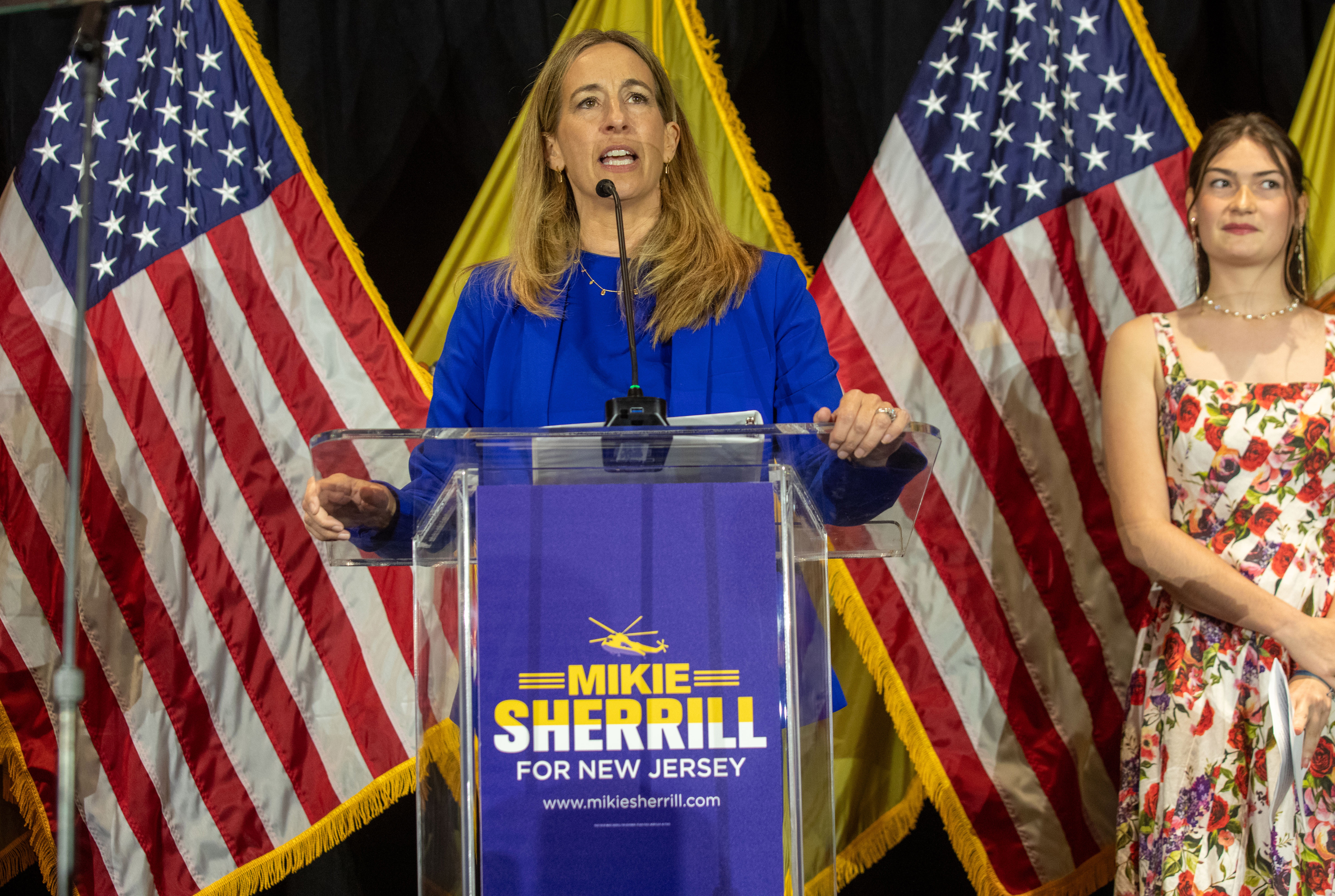 Mikie Sherrill at election headquarters 2025 - nj.com