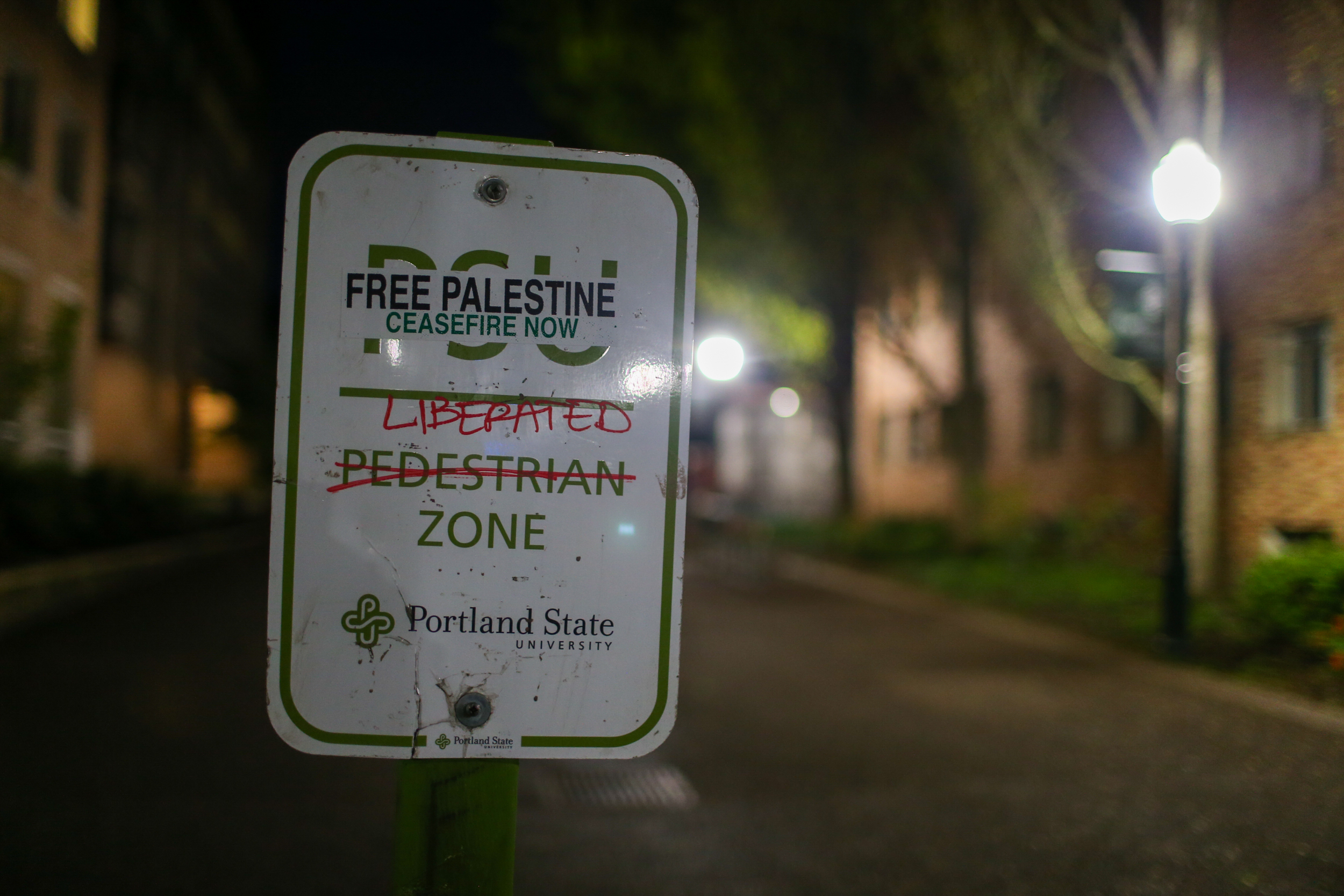 Protest at PSU library Day 3 - oregonlive.com