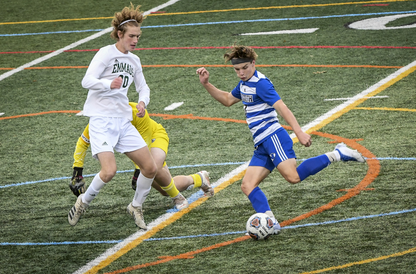 Emmaus vs. Nazareth during the EPC Boys soccer quarterfinals ...