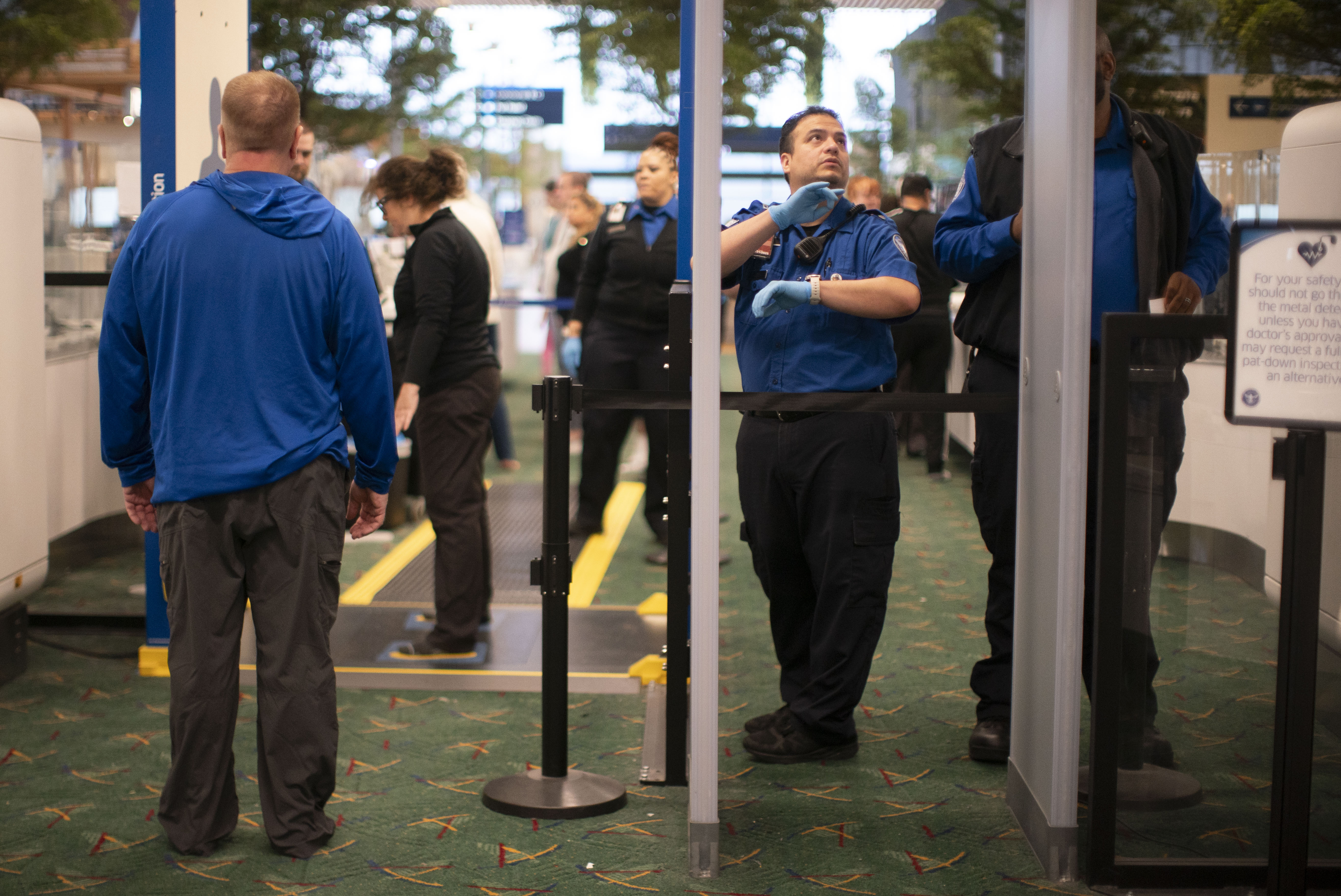 Transportation Security Administration (TSA) security screening at ...