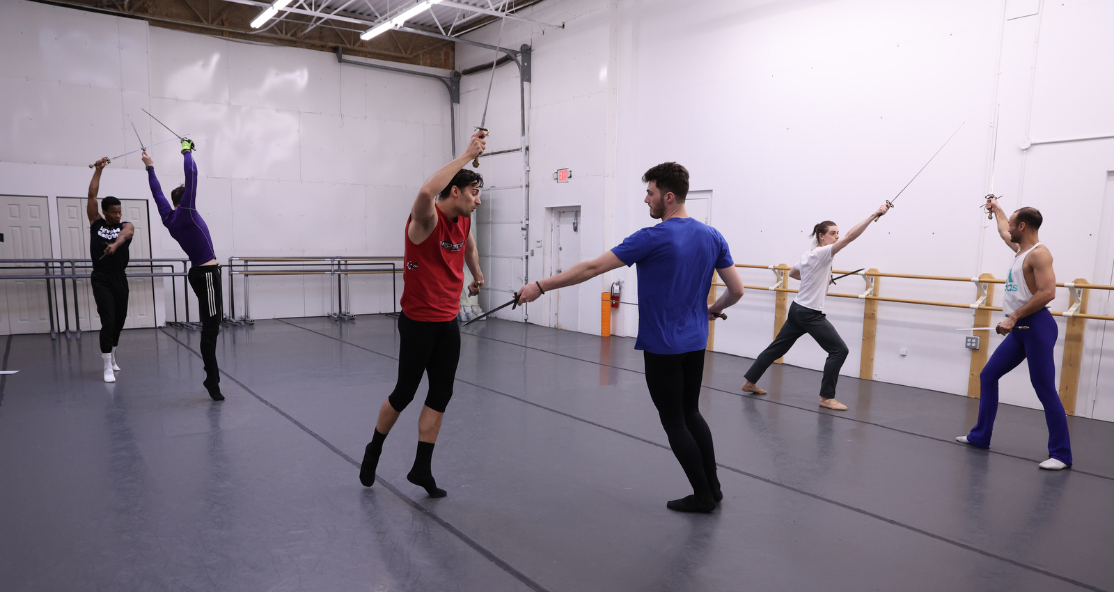 Cleveland Ballet sword-fighting training - cleveland.com