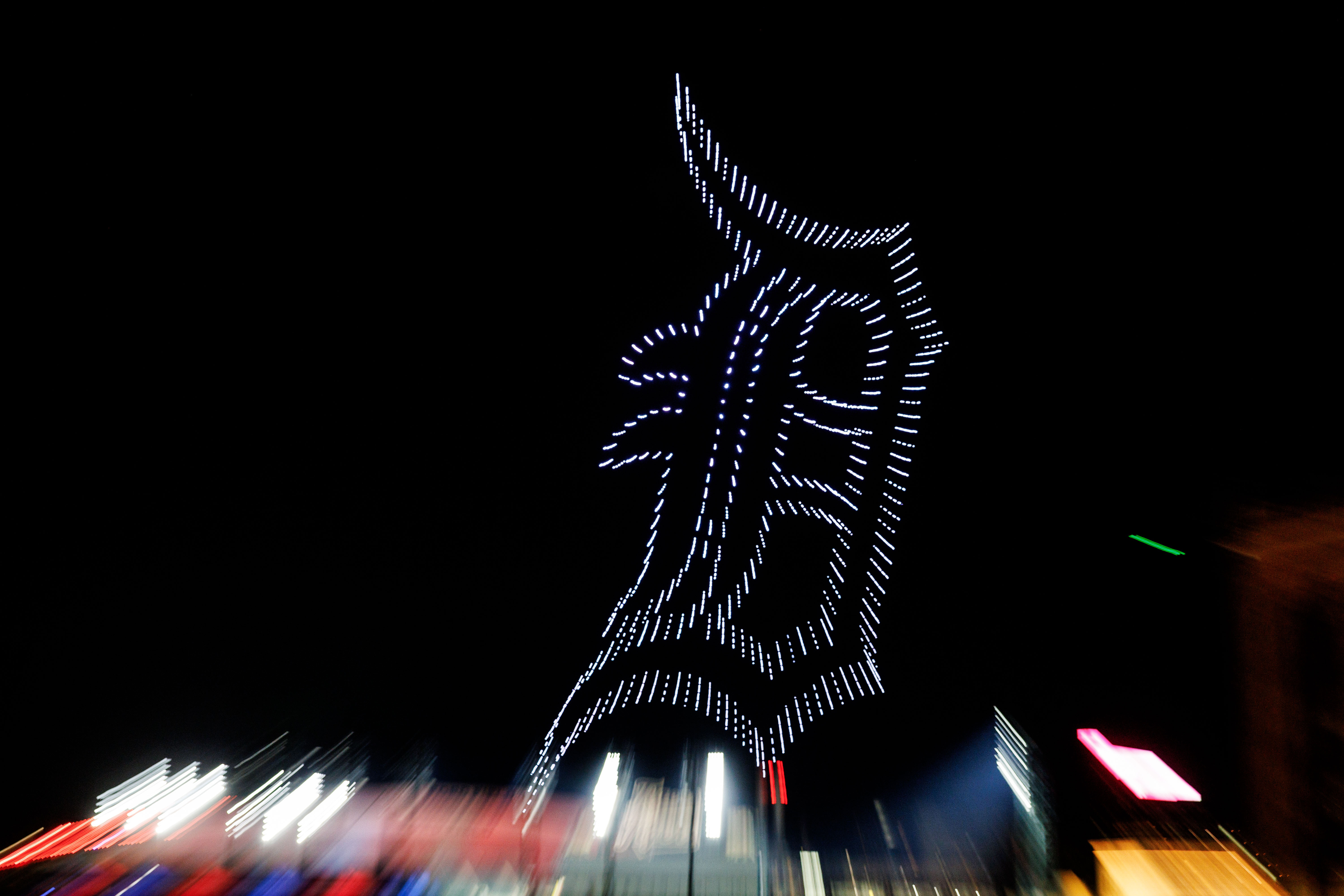 Tigers host free drone show for fans ahead of ALDS games in Detroit ...