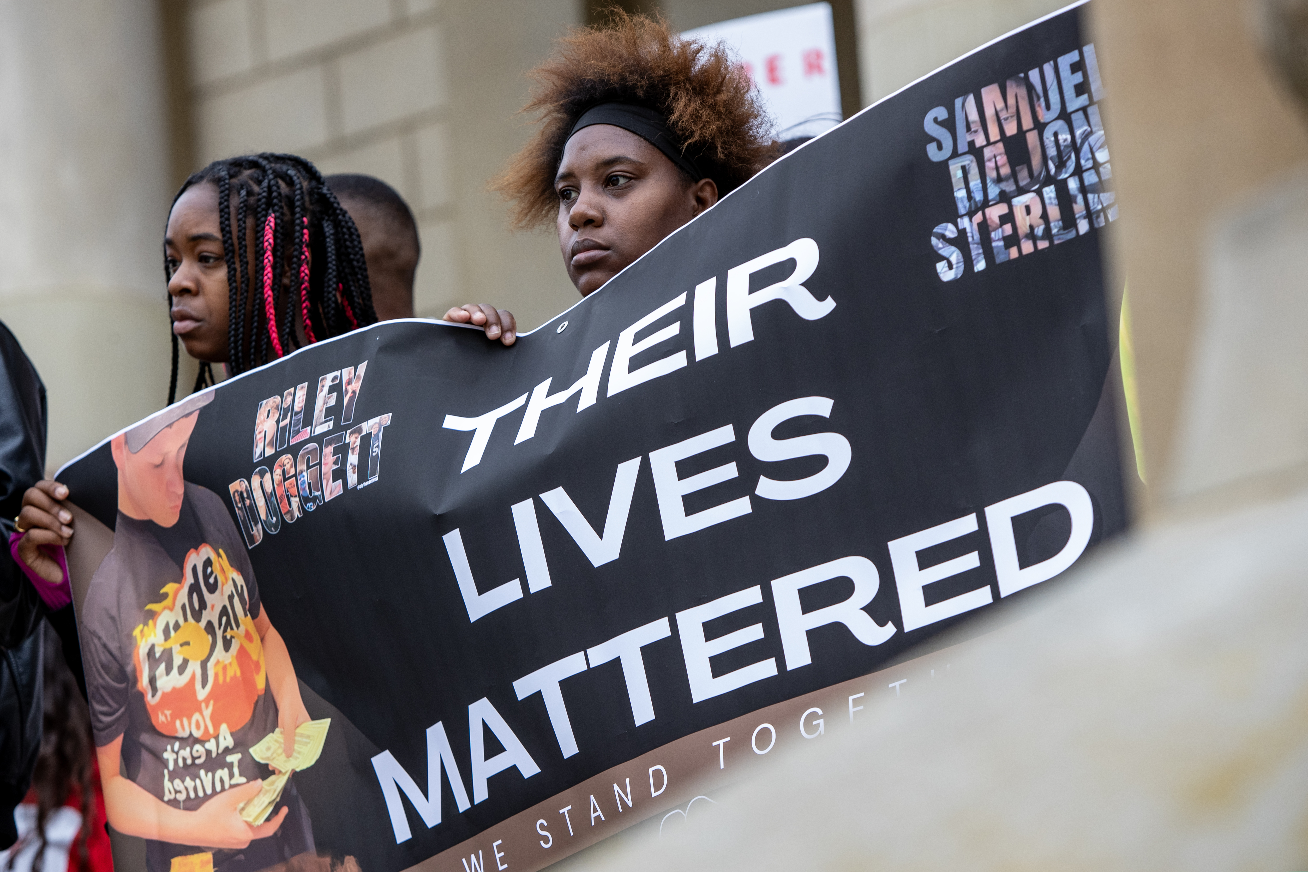 Rally for Samuel Sterling who was killed by state police trooper Brian ...