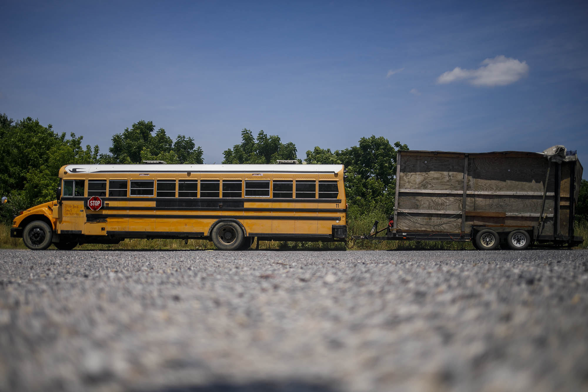 Animal filled school bus and makeshift trailer found in Adams County ...