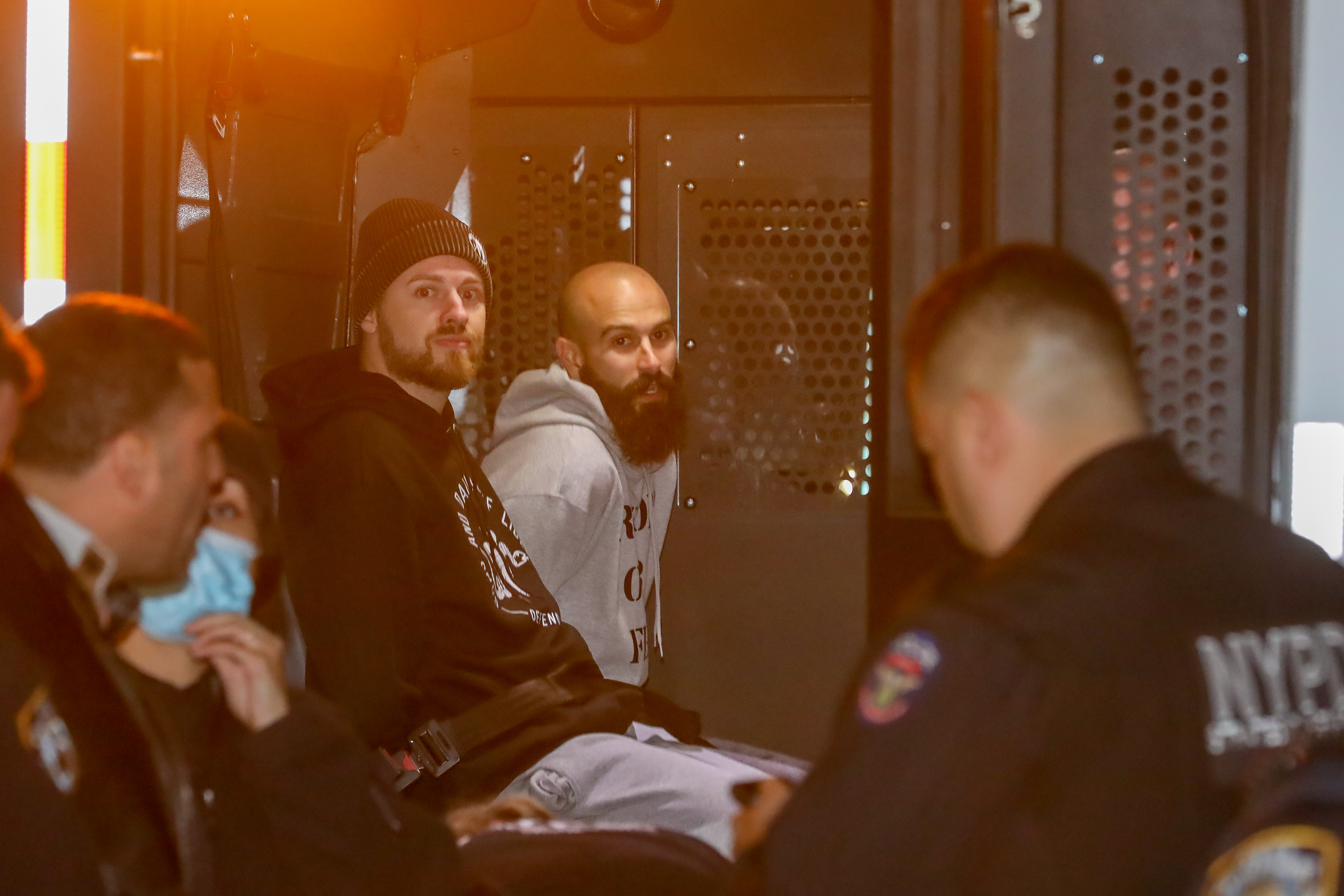 PHOTOS: Protesters line up outside DSNY Garage against NYC Vaccine ...