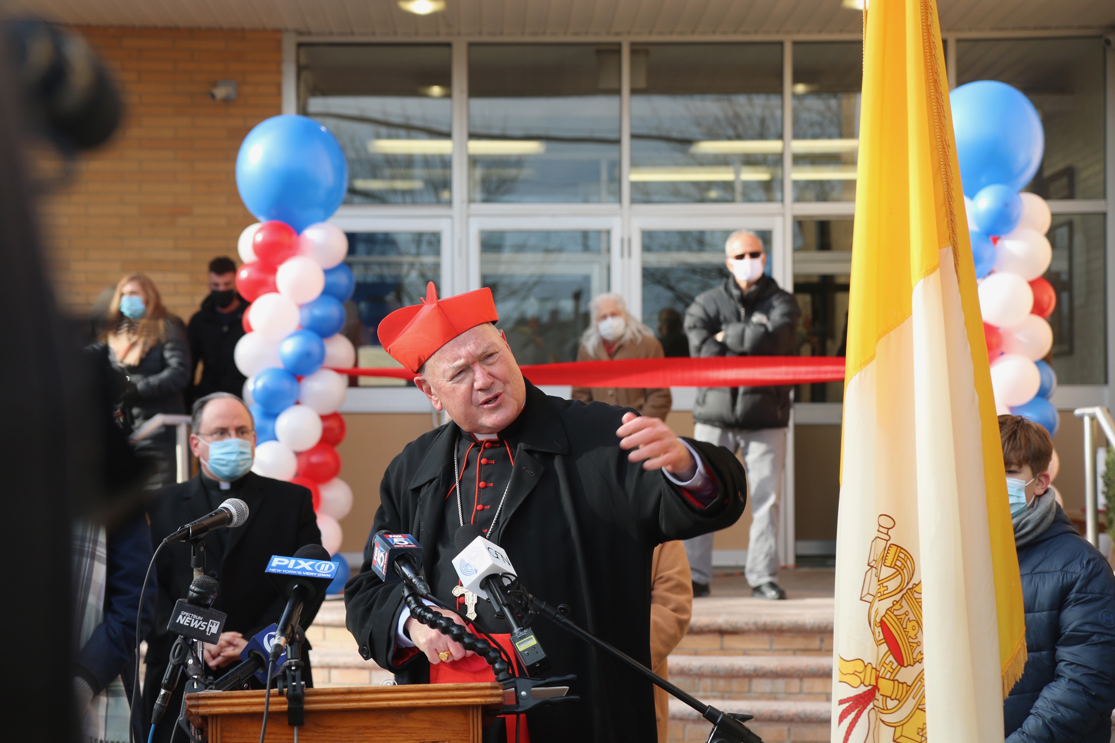 Cardinal Dolan blesses new Father Vincent Capodanno Catholic Academy ...