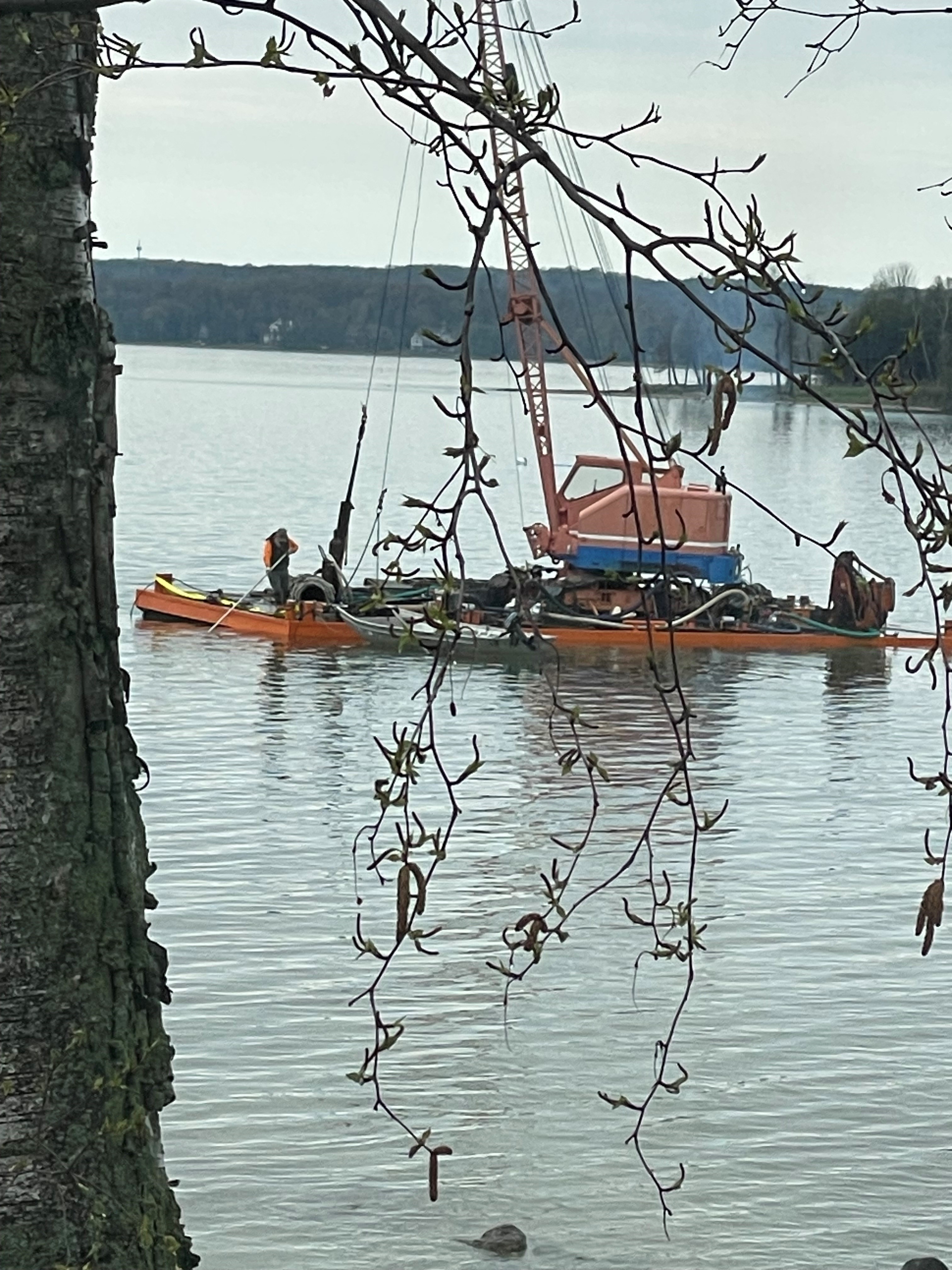 Barge with history of sinking teeters in Lake Michigan - mlive.com