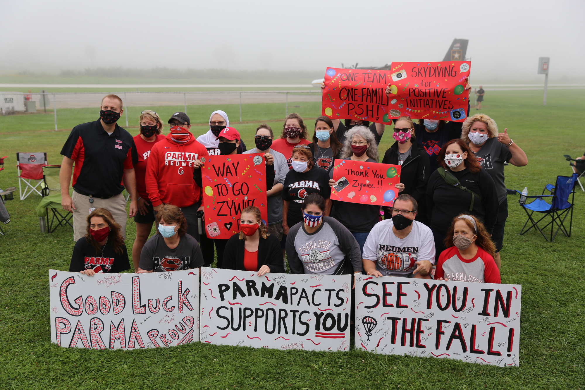 Parma High principal jumps out of a plane to honor students and staff ...