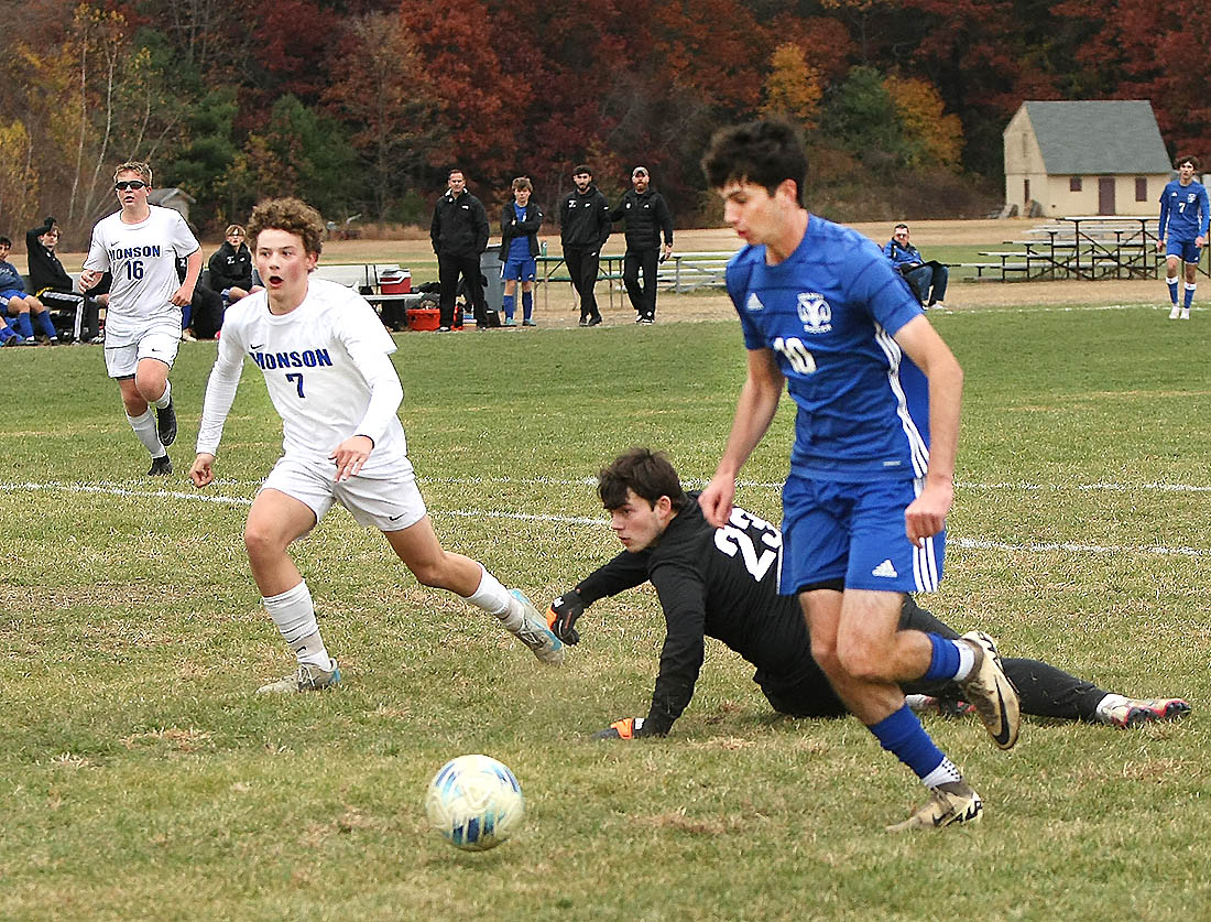 Monson vs Granby boys Soccer Class D Tournament 10/29/24 - masslive.com