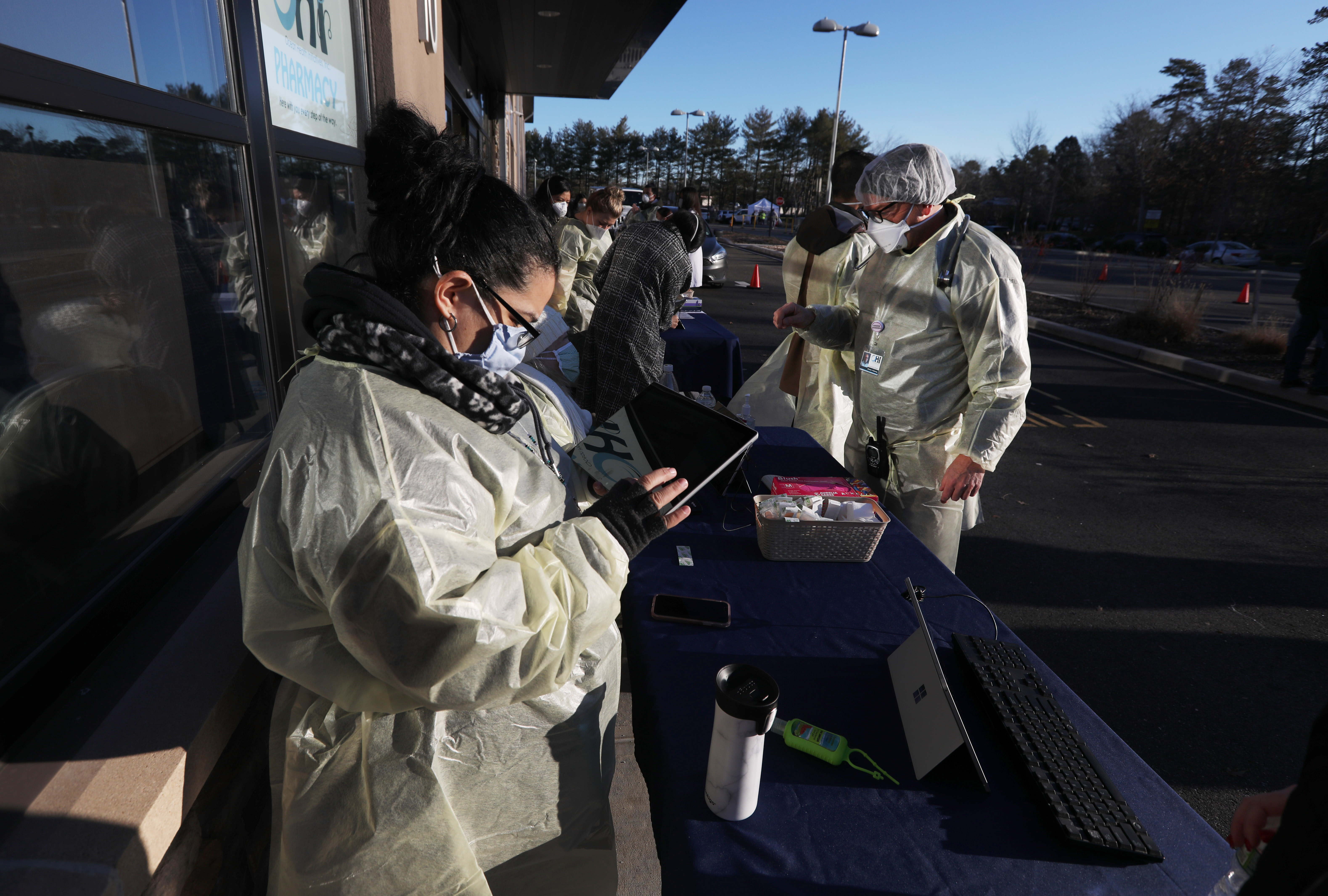 Frontline workers receive Moderna COVID-19 vaccine - nj.com