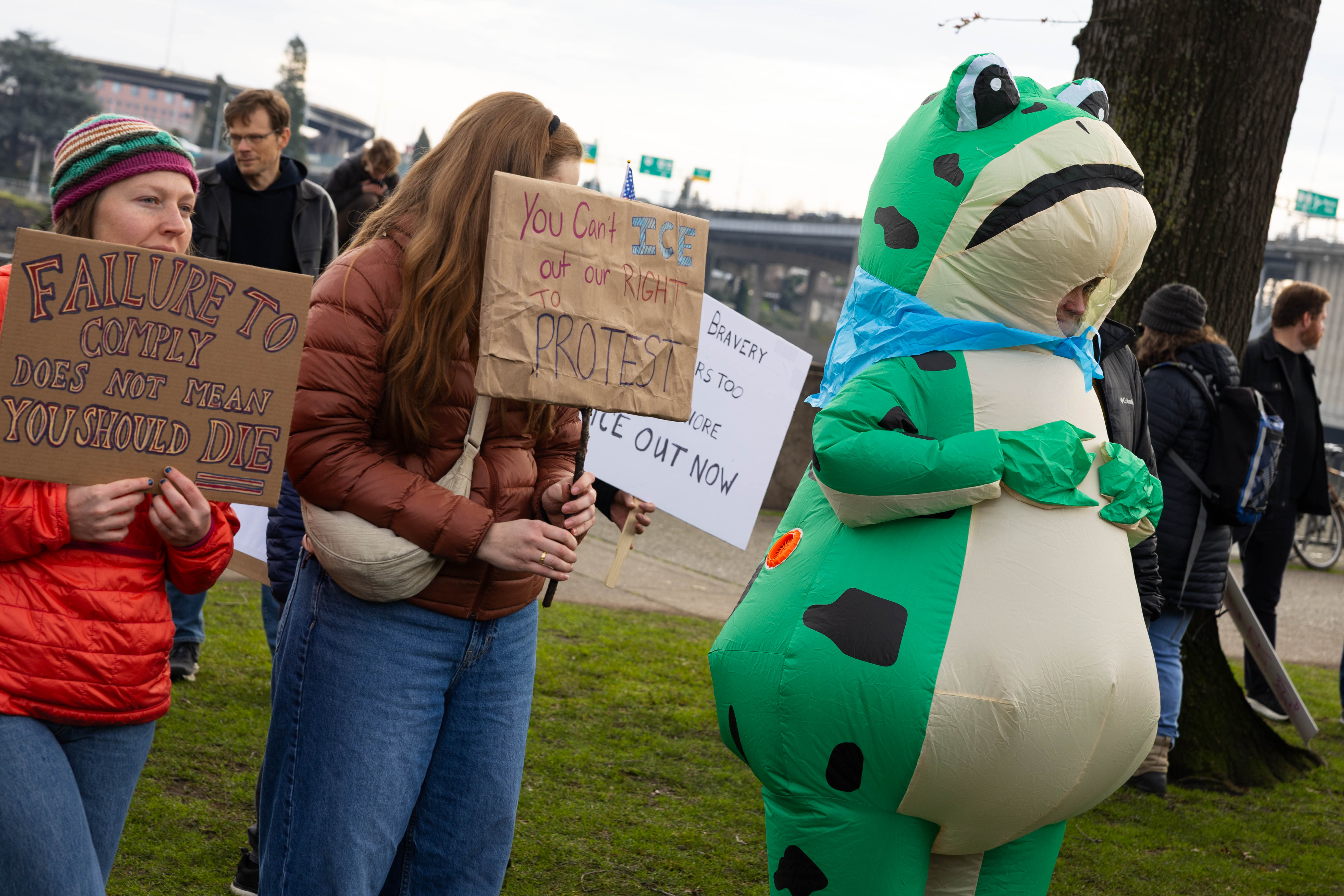 ICE OUT Protest January 10 2026 - oregonlive.com