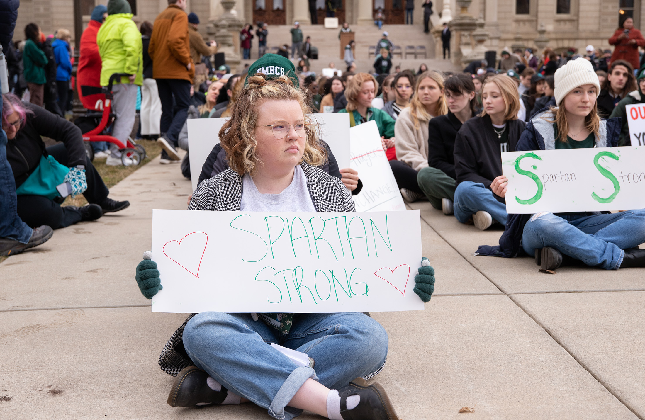 Michigan State students protest gun violence at state capitol - mlive.com