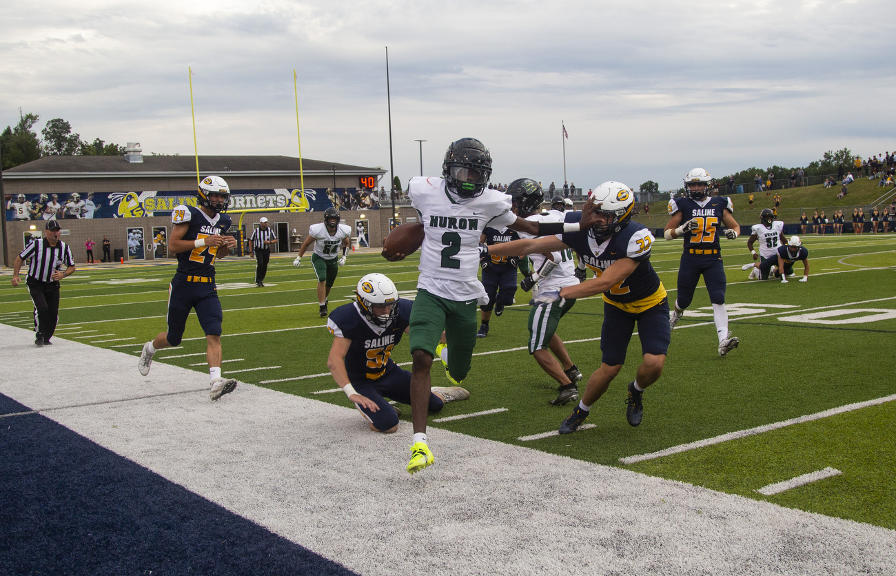 Huron plays Saline in high school football - mlive.com