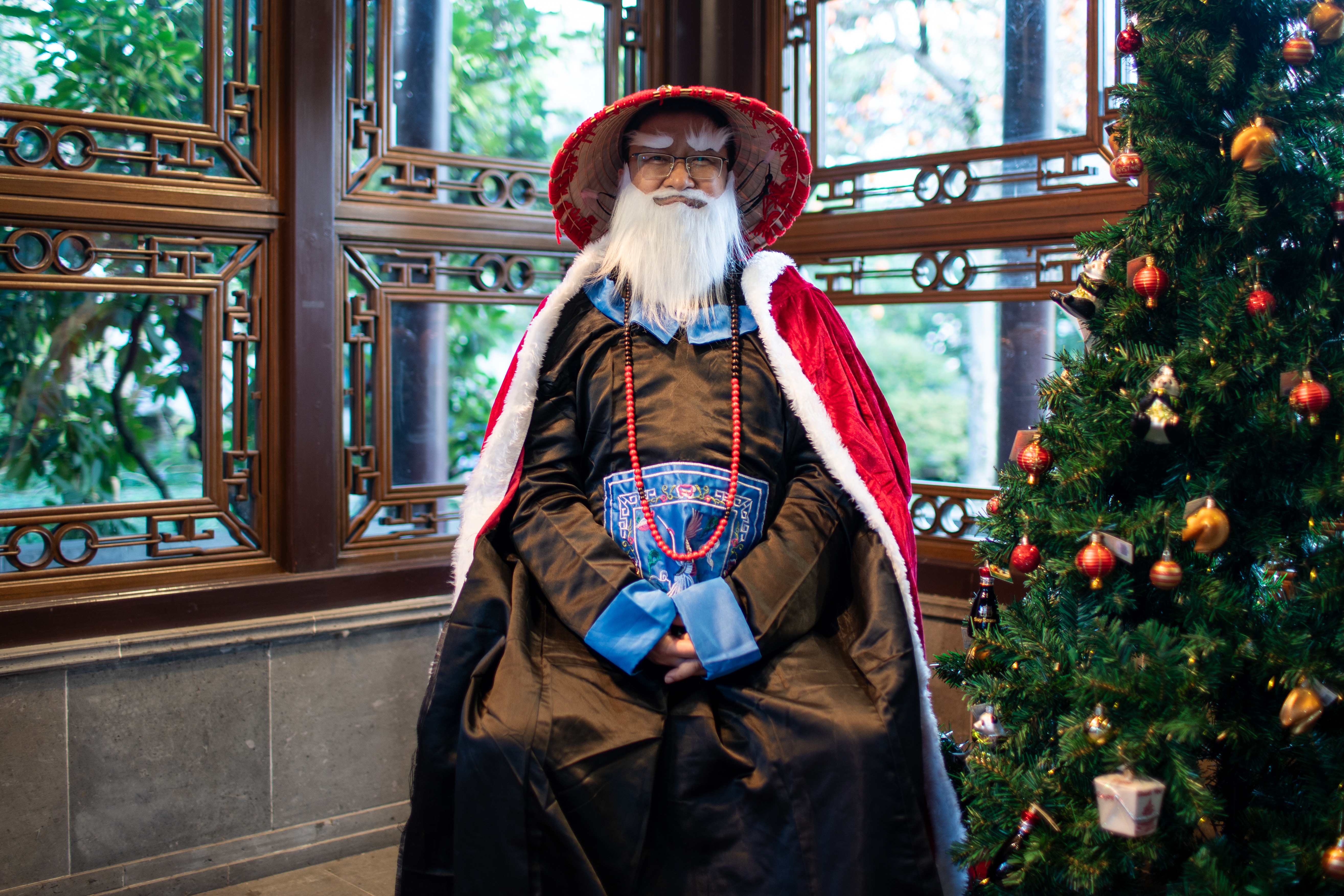 Asian Santa at Lan Su Chinese Garden - oregonlive.com