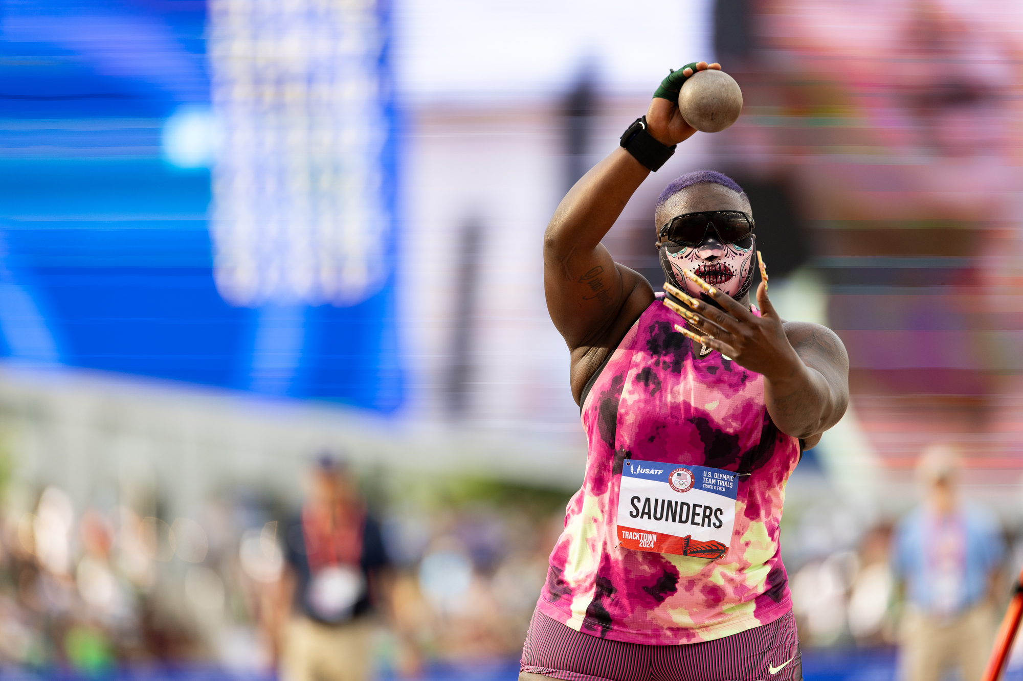Women's shot put final at U.S. Olympic track and field trials ...