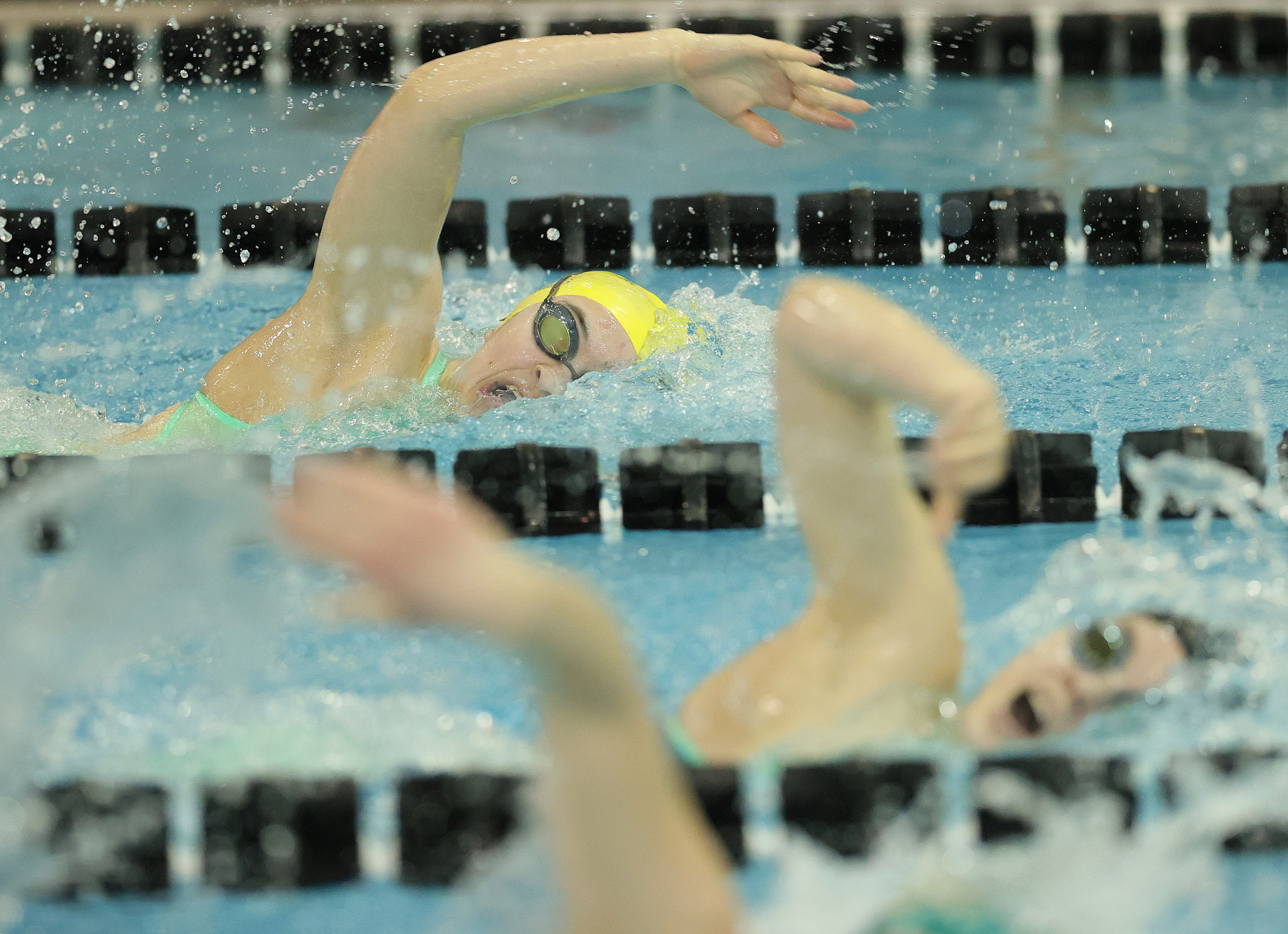 Division I high school girls Swimming Championships, February 26, 2021 ...