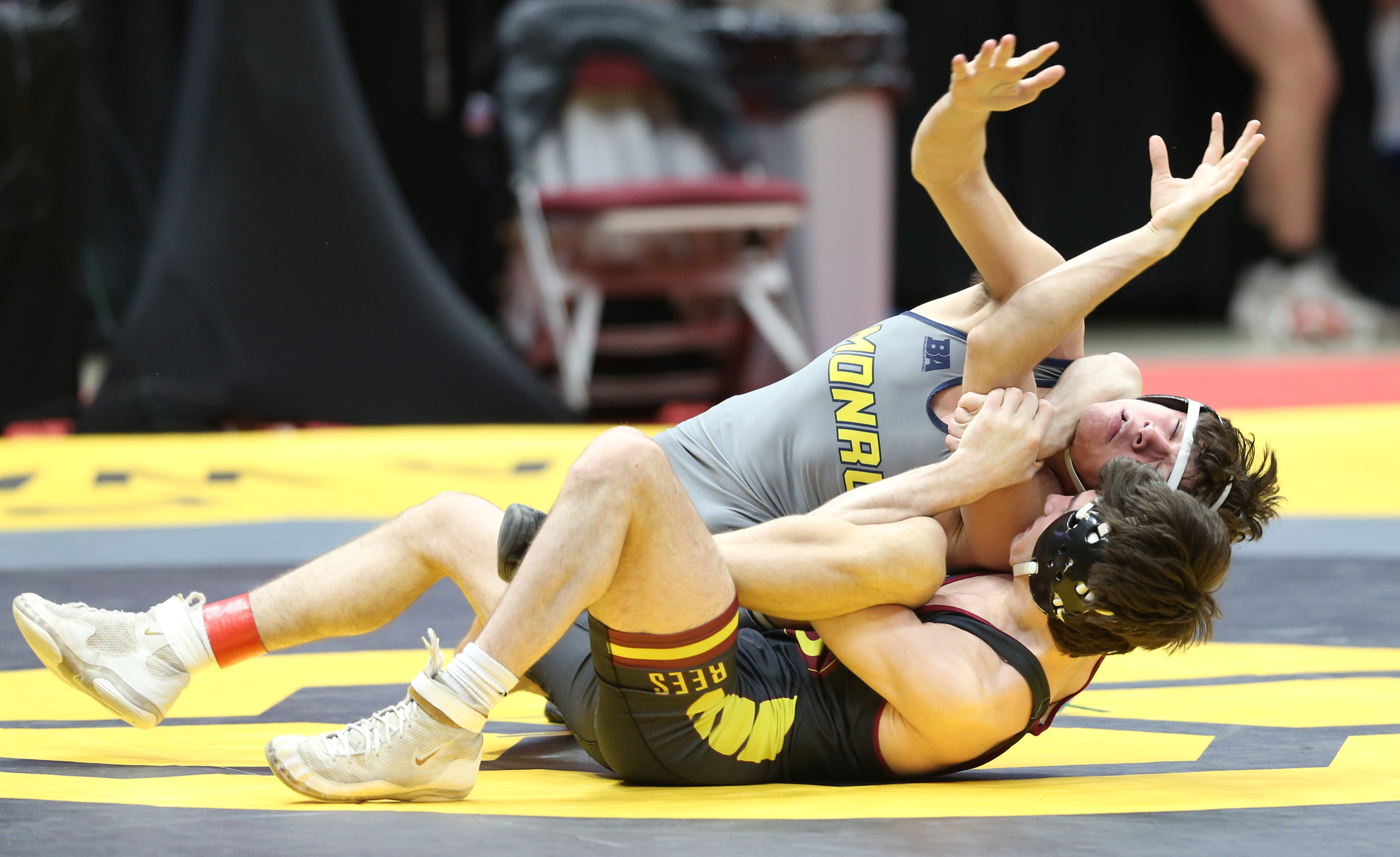 D1 state high school wrestling tournament, round one, March 10, 2023 ...