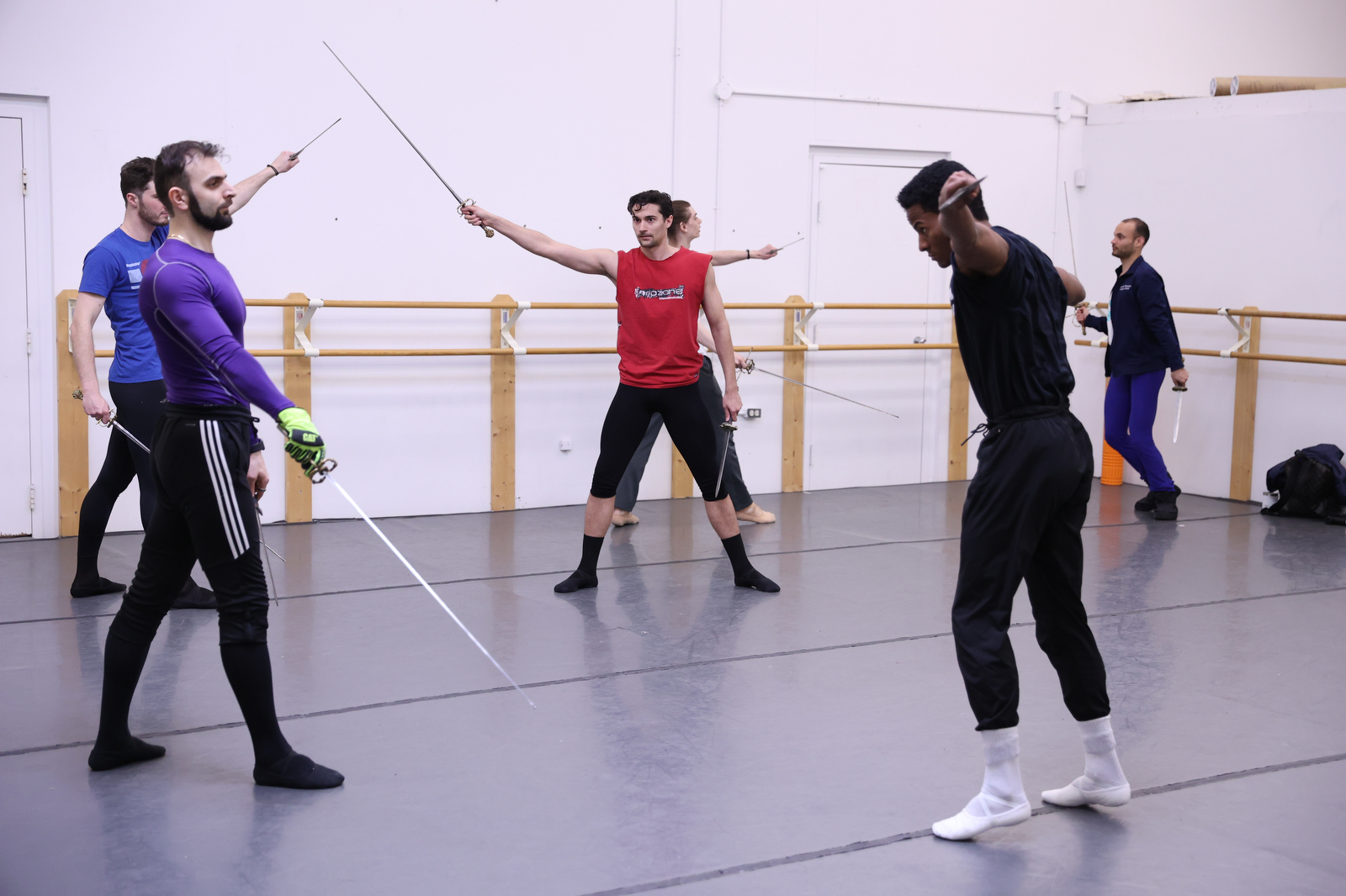 Cleveland Ballet sword-fighting training - cleveland.com