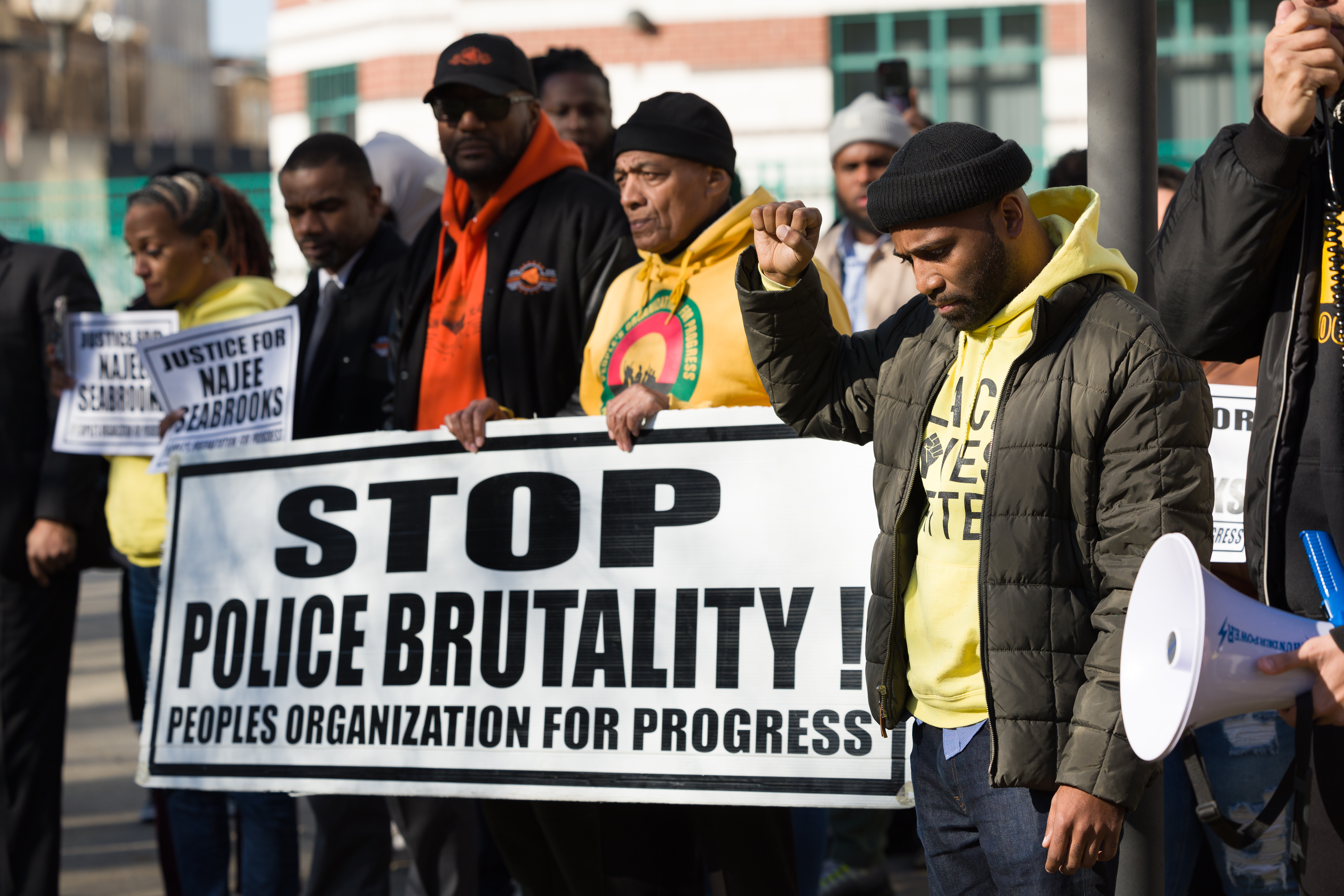 Paterson Press Conference for Najee Seabrooks Killing, Paterson, NJ ...