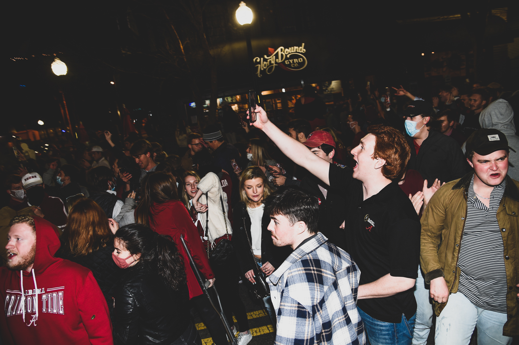 Alabama Fans Celebrate on Strip 2021 - al.com