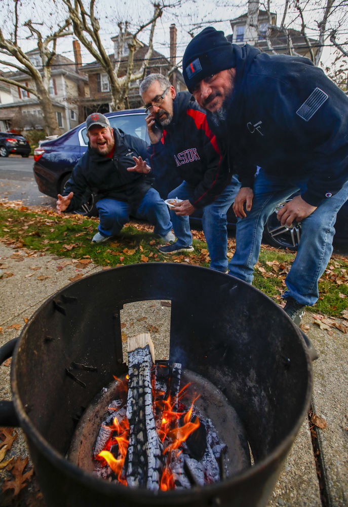 Easton-P’burg fans tailgate before the 2021 Thanksgiving Day game ...