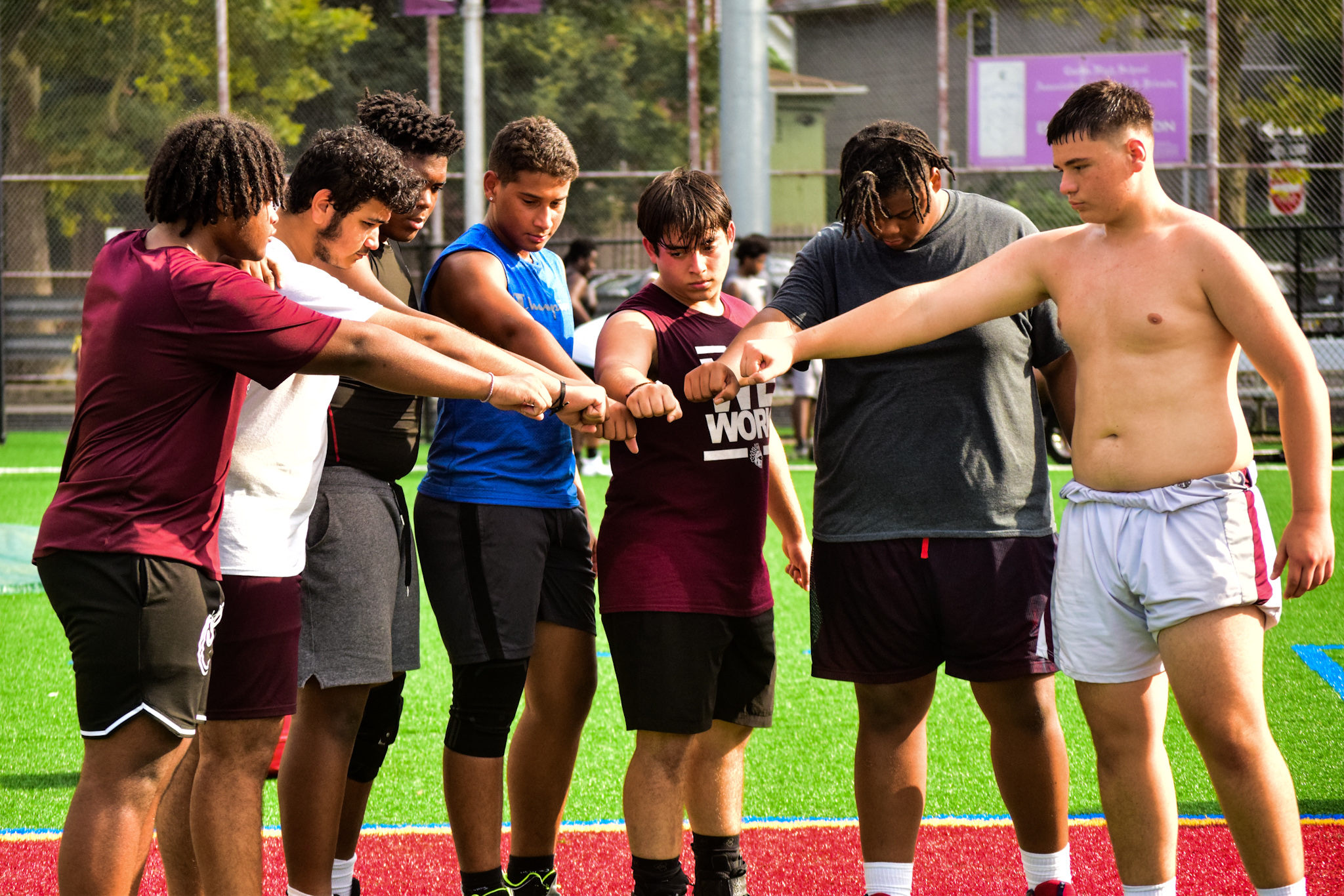 Curtis Warriors Pre-season Football Workout - silive.com