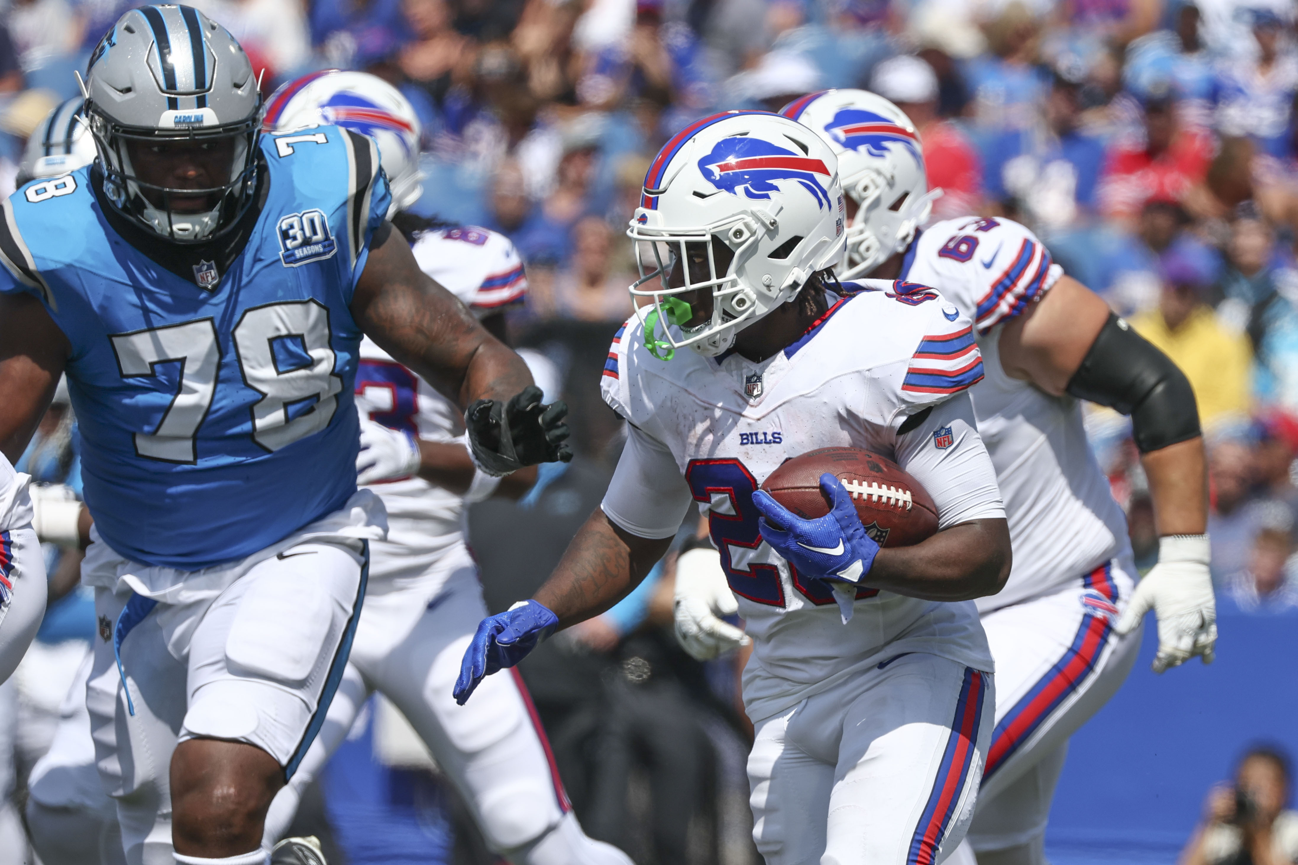 Buffalo Bills vs. Carolina Panthers in NFL preseason on Aug. 24, 2024 ...