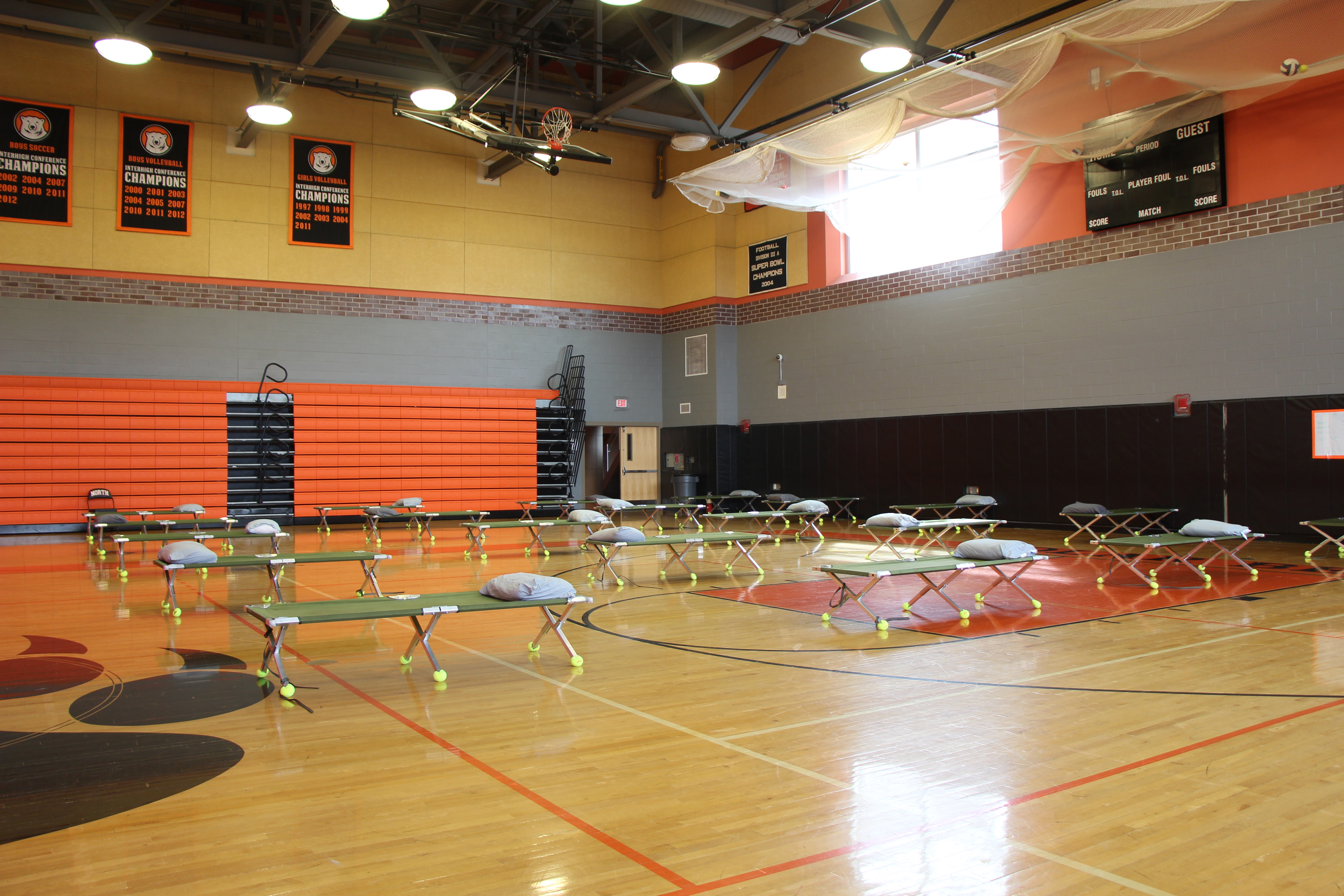 During COVID-19 pandemic, Worcester opens shelter at North High School ...