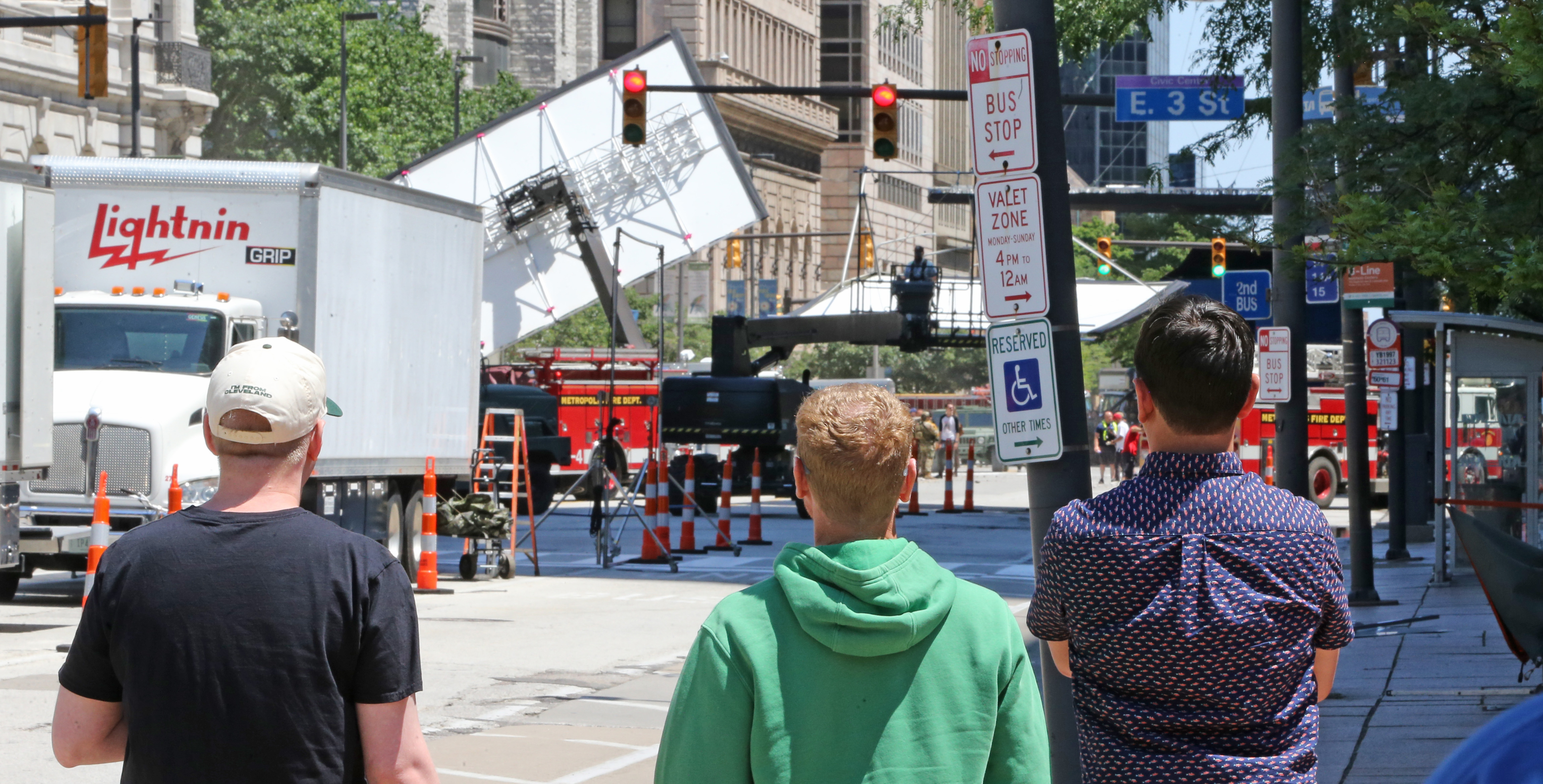 Filming begins on set of Superman in downtown Cleveland, June 24, 2024 ...