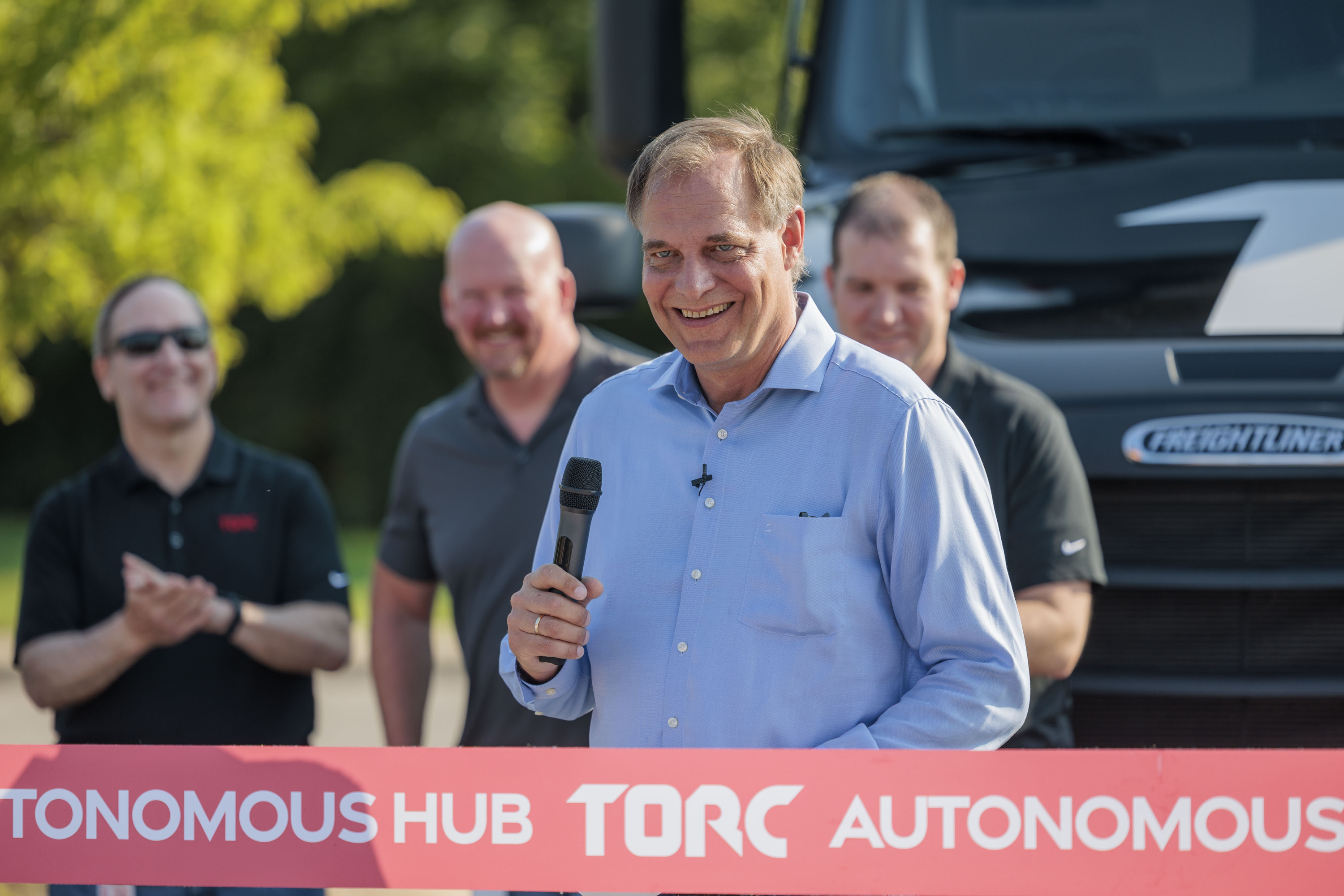 Autonomous truck company Torc Robotics hosts ribbon cutting for new ...
