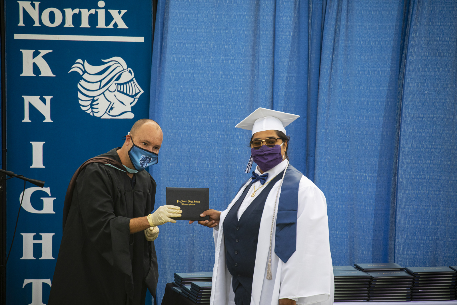 Loy Norrix class of 2020 social distance graduation - mlive.com