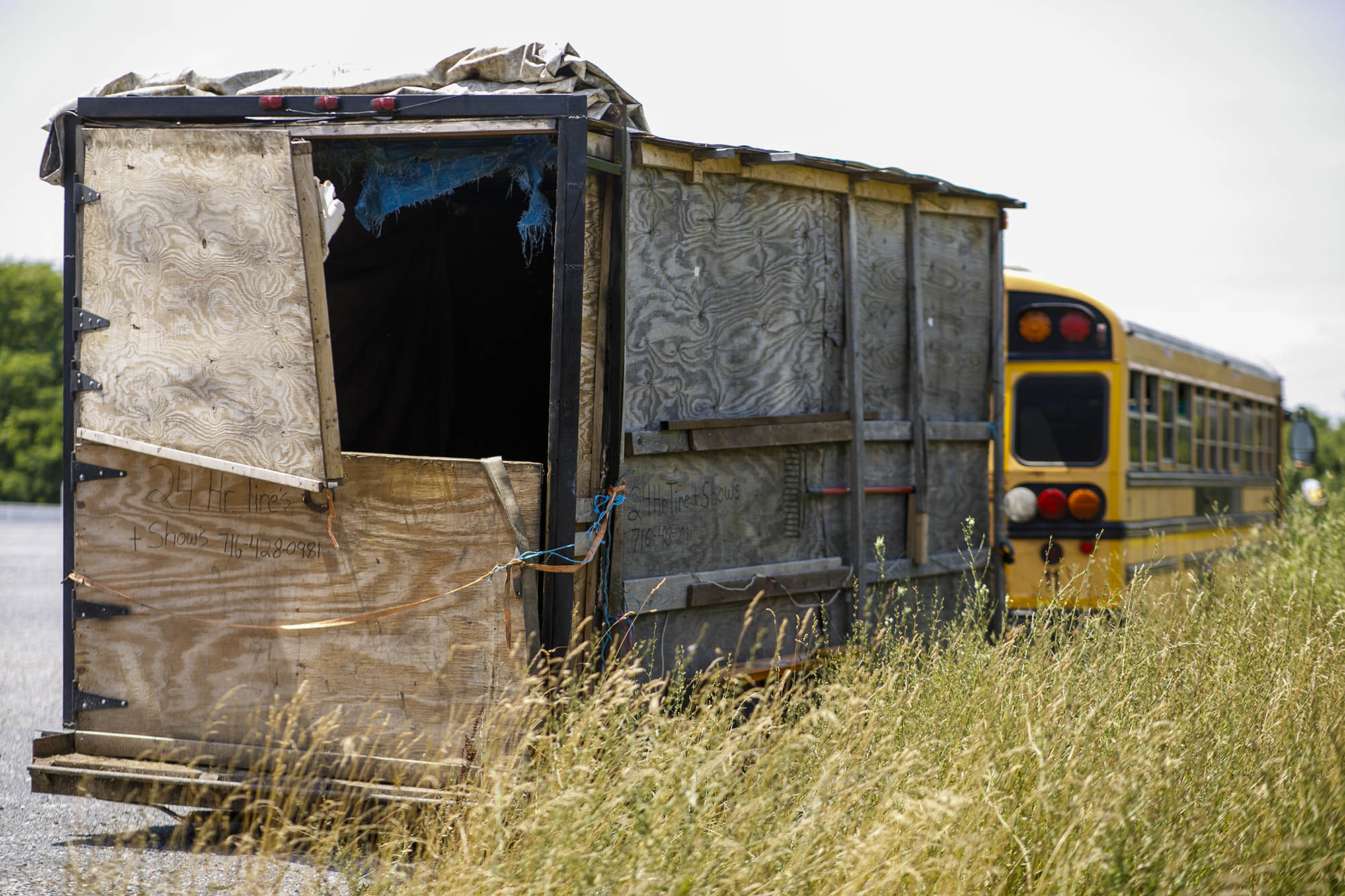 Animal filled school bus and makeshift trailer found in Adams County ...