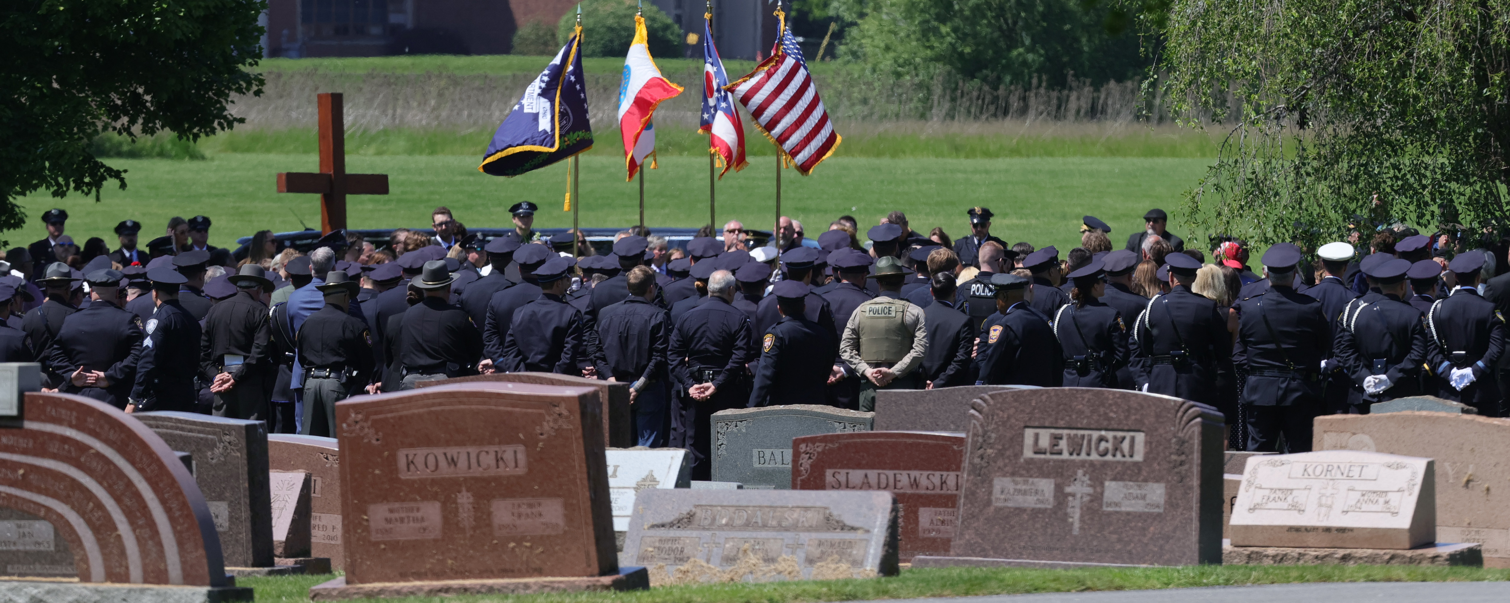 Memorial service for Euclid police officer Jacob Derbin, May 18, 2024 ...