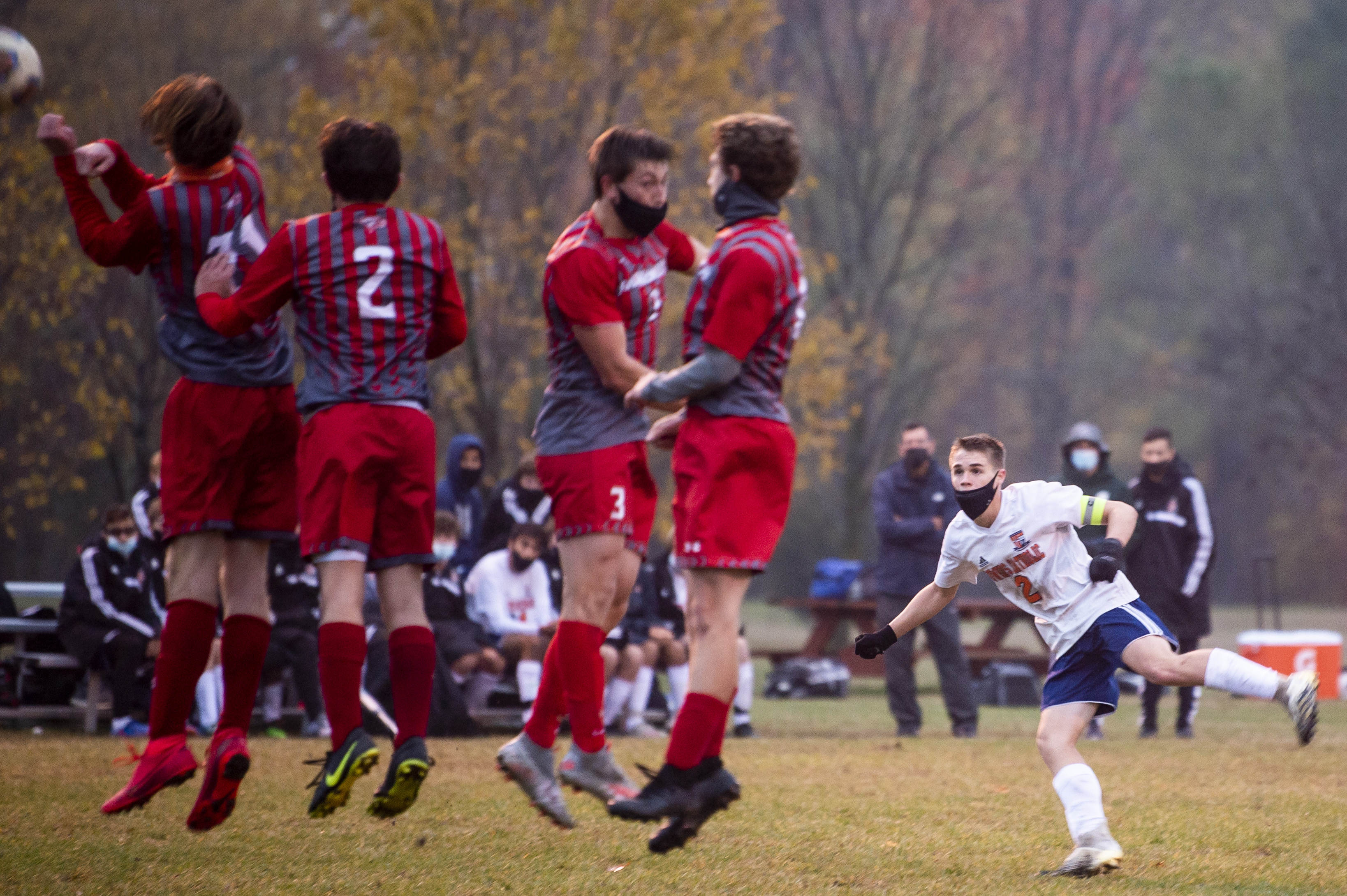 Frankenmuth competes against Flint Powers in Division 3 boys soccer ...