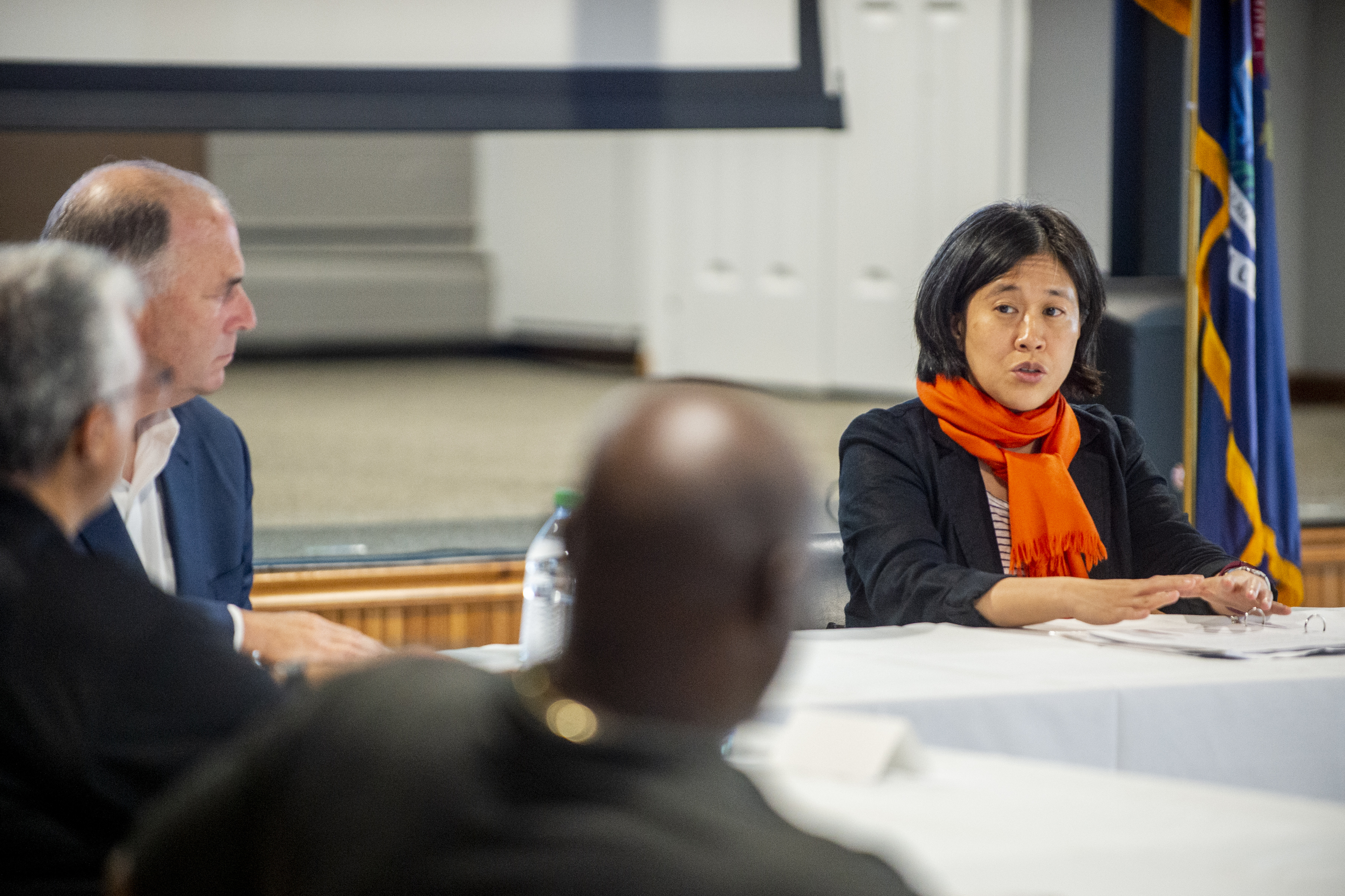 Union leaders in Flint greet U.S. Trade Representative Tai on her first ...