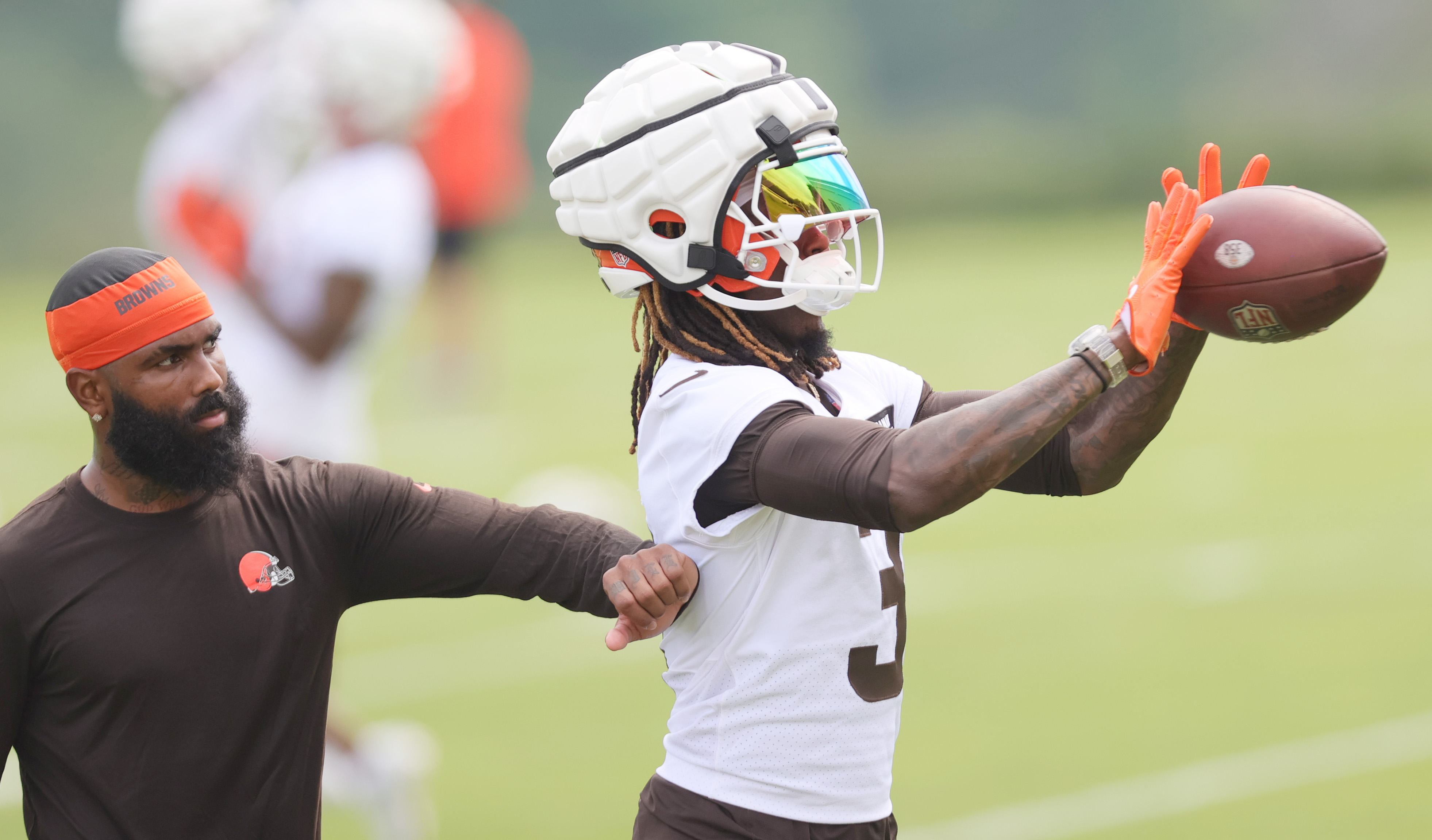 Cleveland Browns wide receiver Jerry Jeudy in training camp, August 4 ...