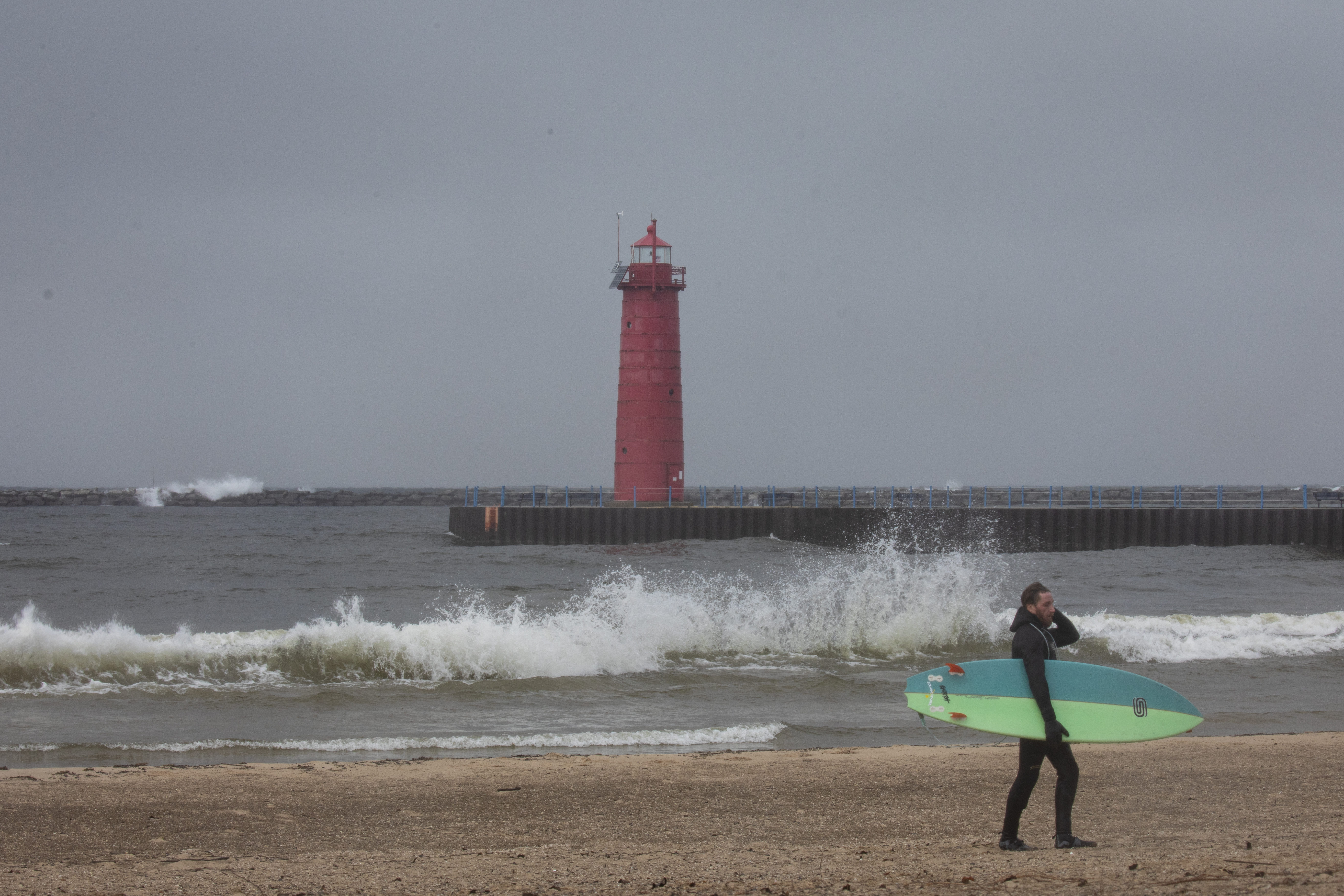 Gales of November whip up large waves on Lake Michigan - mlive.com