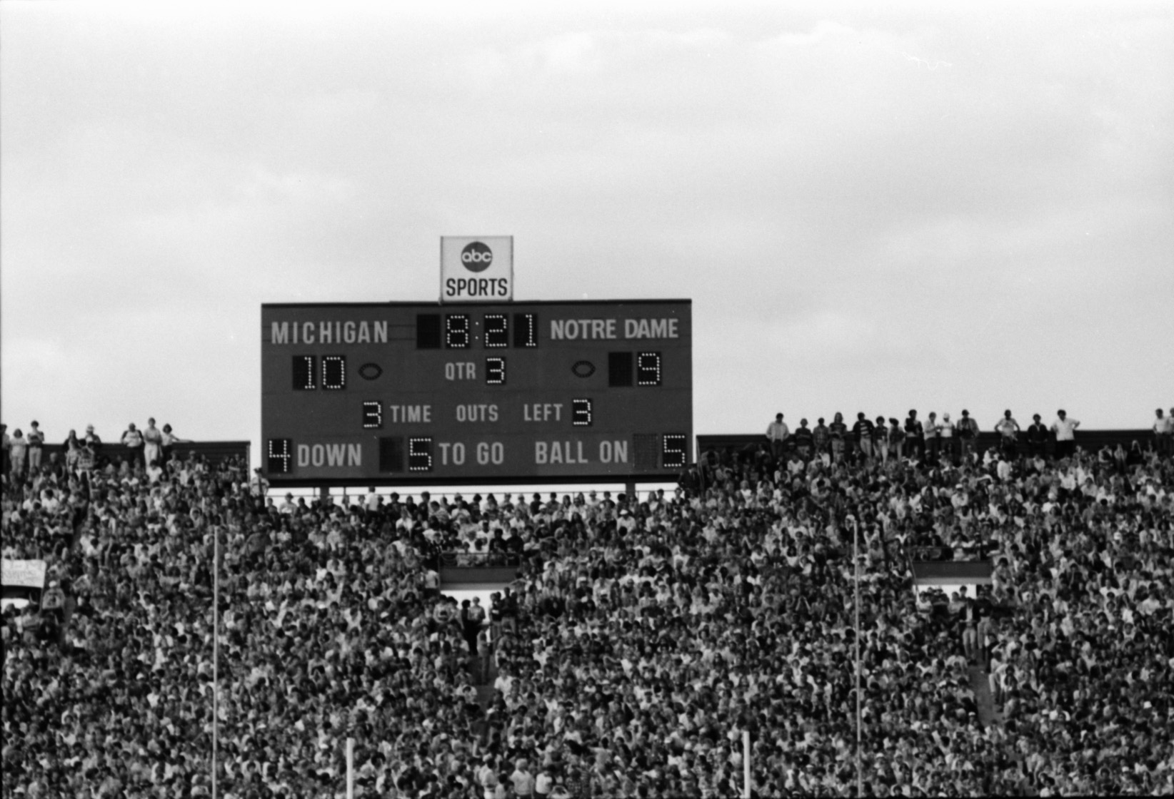 Michigan Stadium Scoreboard Through the Years - mlive.com