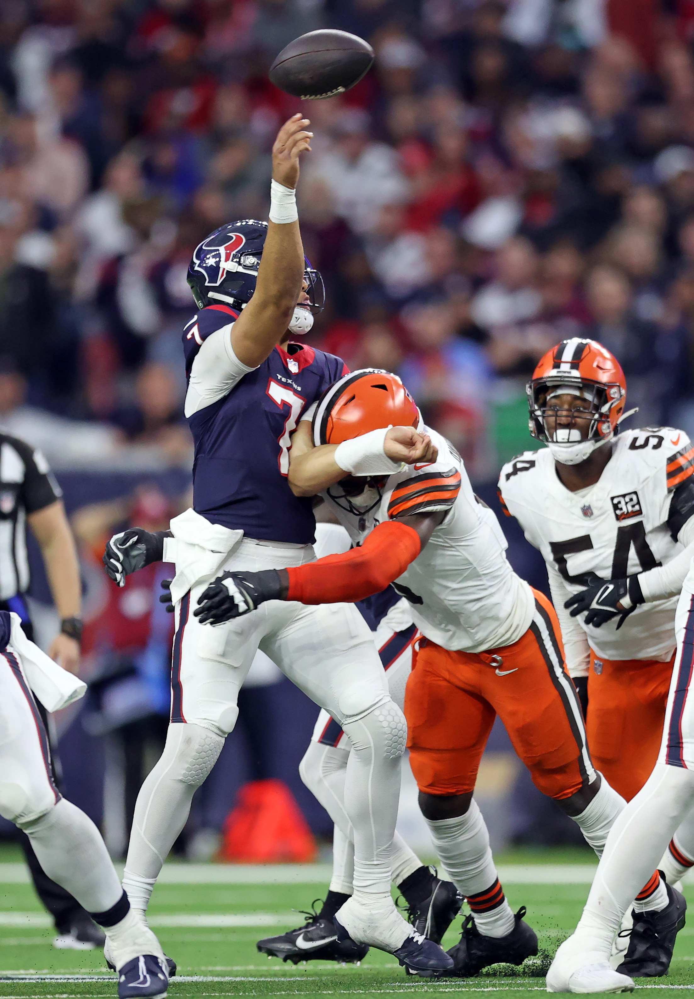 Houston Texans quarterback C.J. Stroud vs. the Cleveland Browns ...