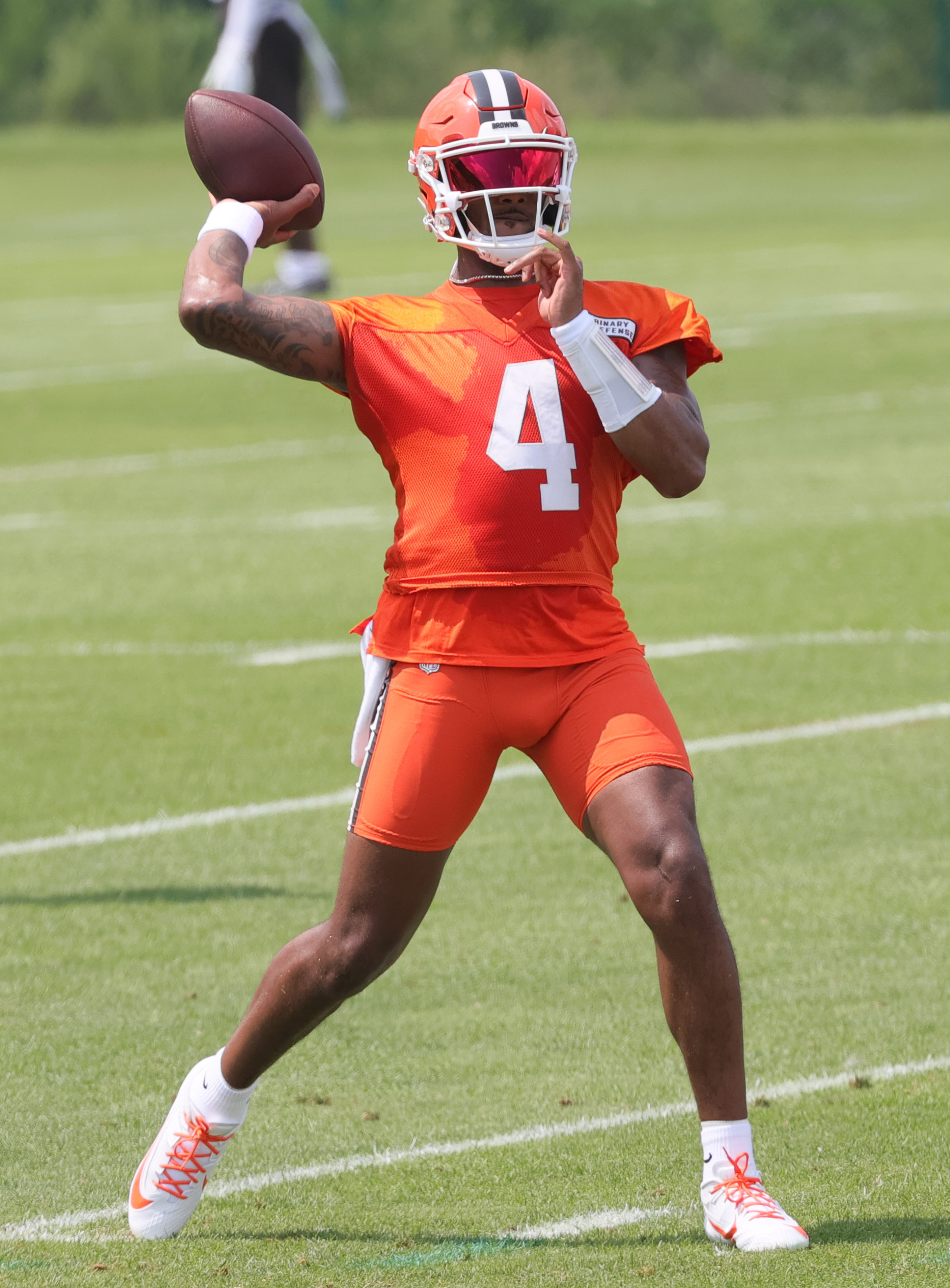 Cleveland Browns quarterback Deshaun Watson from 2024 training camp ...
