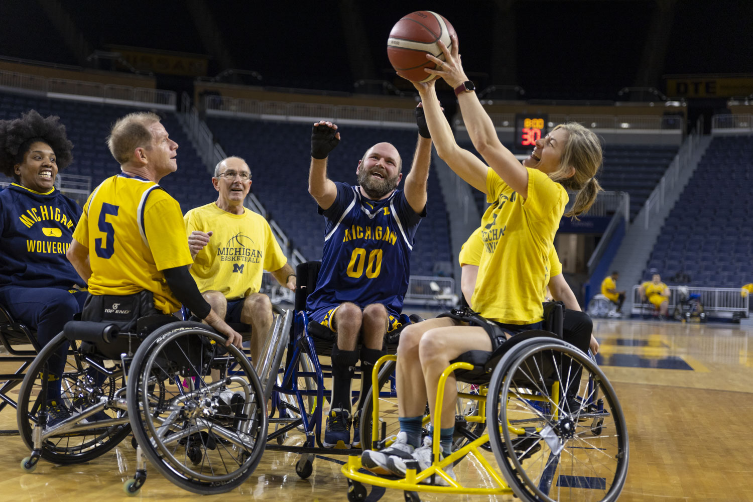 Michigan wheelchair basketball hosts open scrimmage and intrasquad game ...