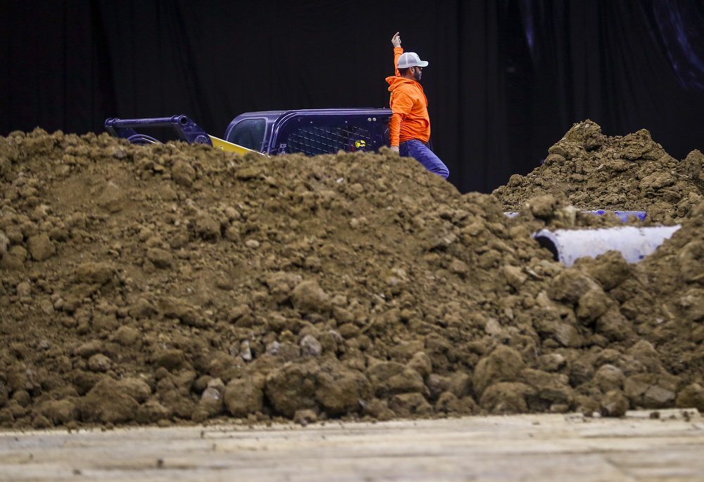 Prepping for Monster Jam at PPL Center on Feb. 24, 2022 ...